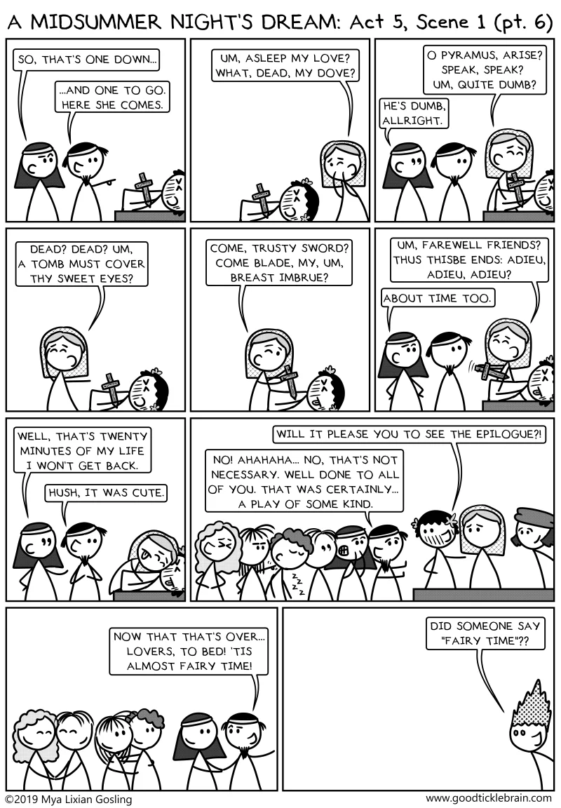 A Stick Figure Midsummer Night's Dream: Act 5, Scene 1 (part 6) — Good ...