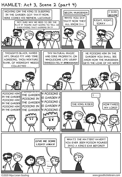 A Stick-Figure Hamlet: Act 3, Scene 2 (part 4) — Good Tickle Brain
