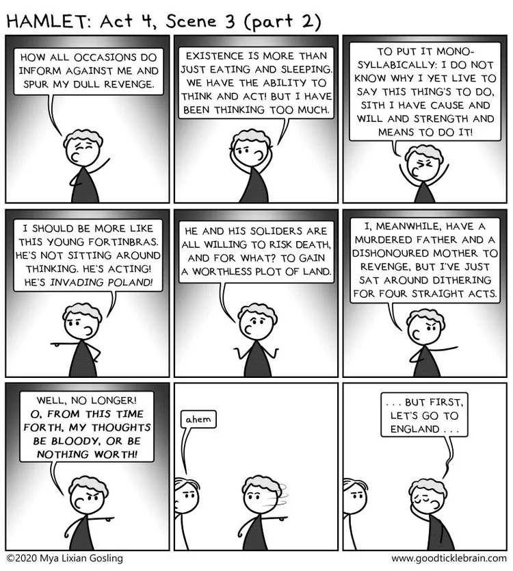A Stick-Figure Hamlet: Act 4, Scene 3 (part 2) — Good Tickle Brain