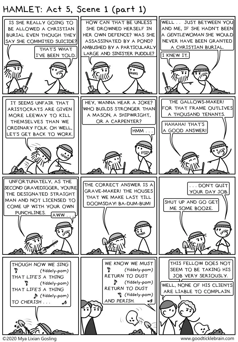 A Stick-Figure Hamlet: Act 5, Scene 1 (part 1) — Good Tickle Brain
