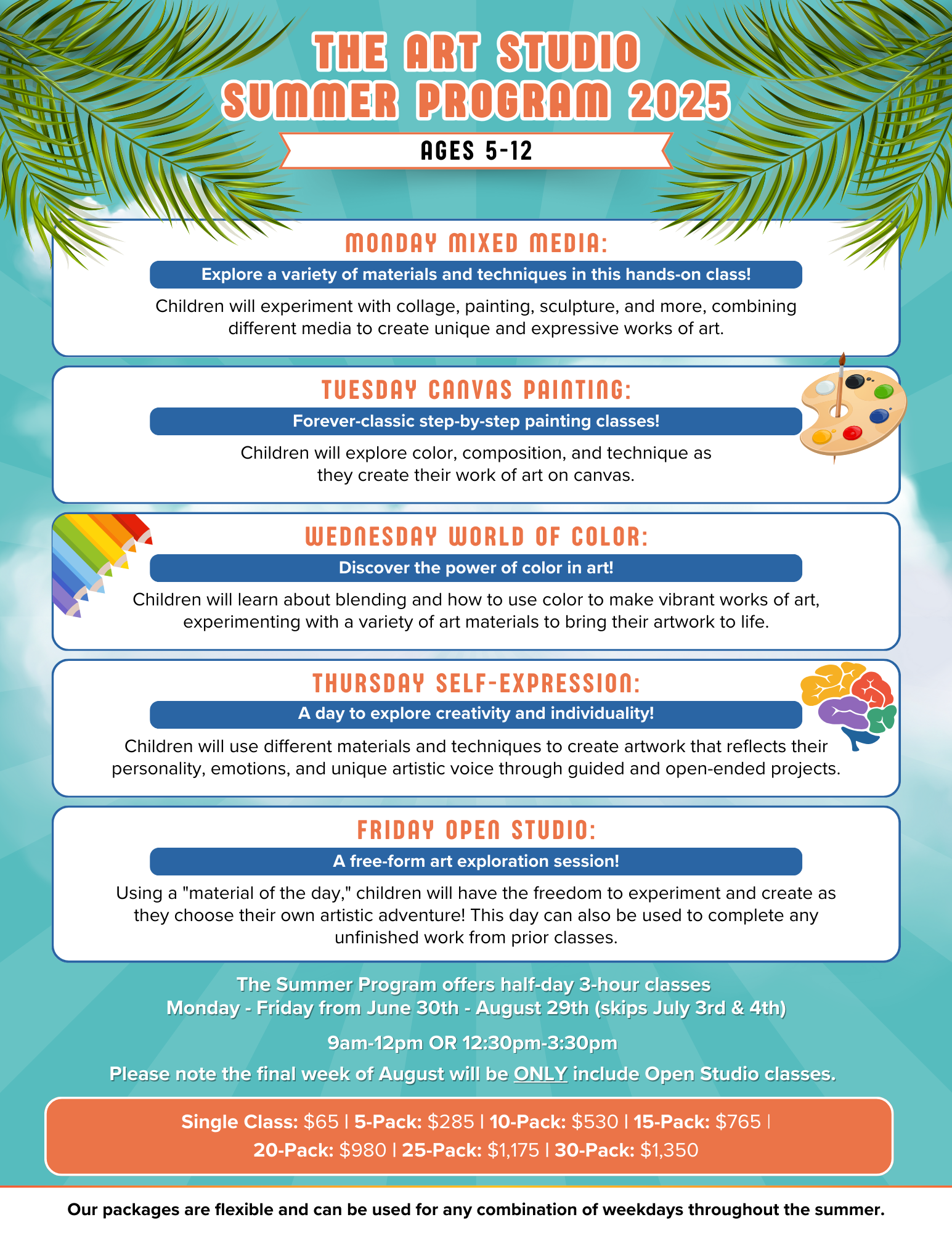 Summer Program for Kids & Tweens — The Art Studio