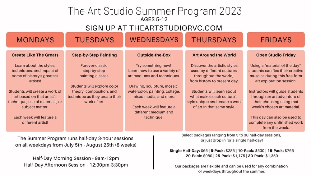 Summer Program — The Art Studio