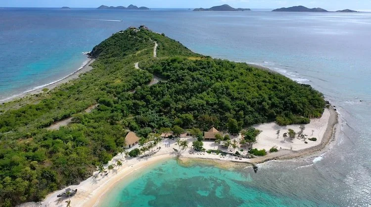 Aerial, Private Island, British Virgin Island, Exclusive Use Private ...