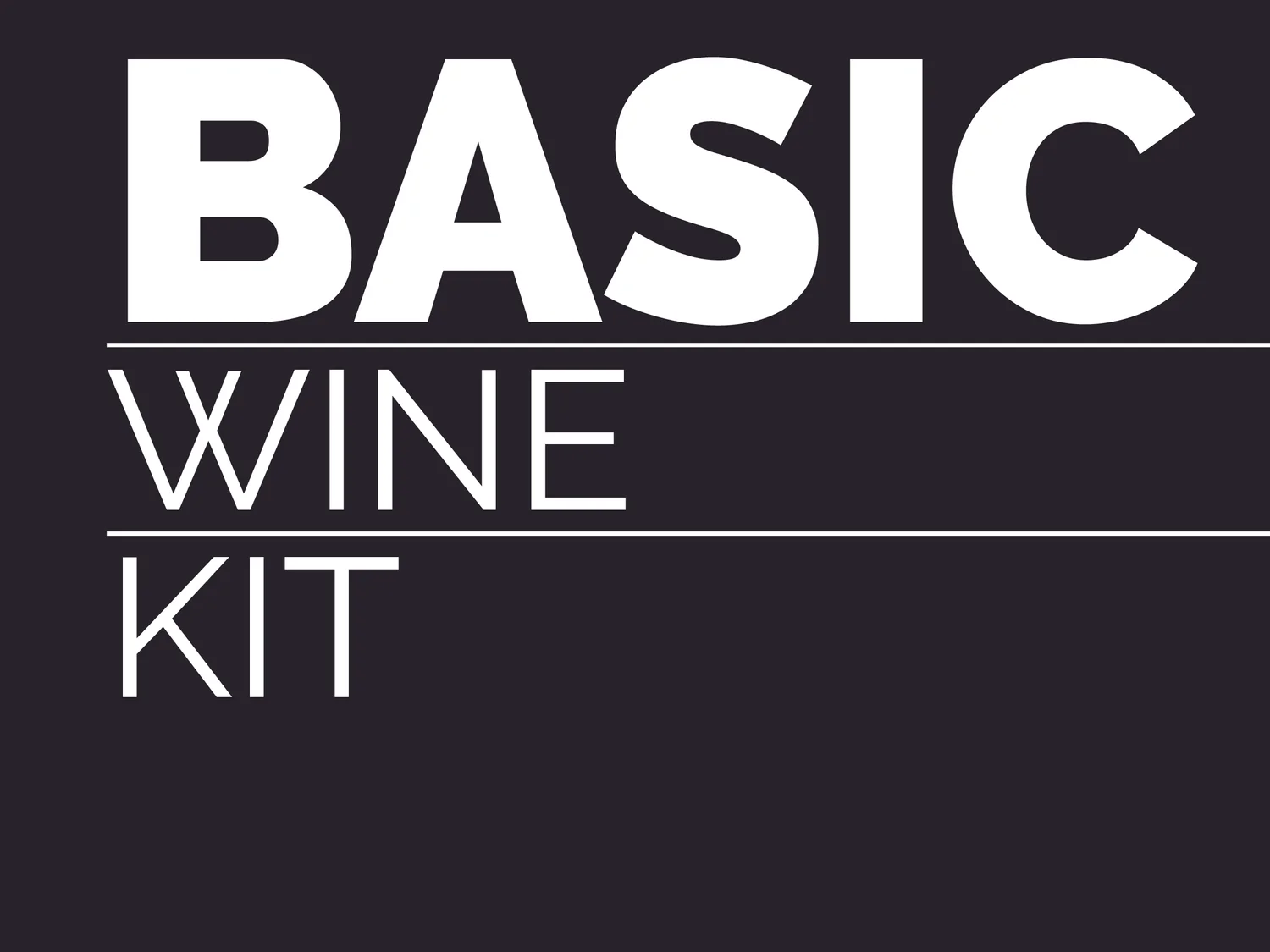 Wine Equipment Kits — The Winemaker's Shop
