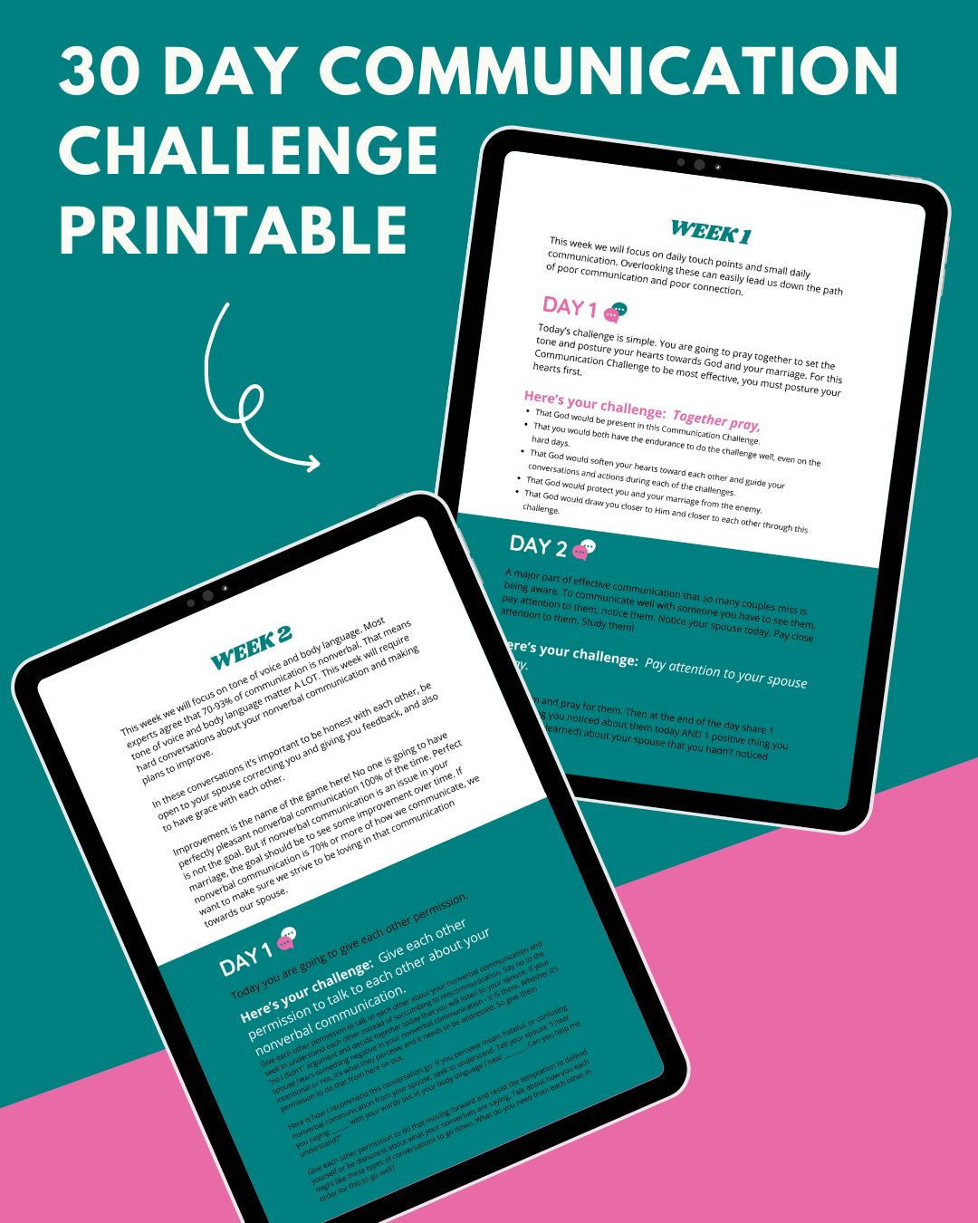 30 Day Communication Challenge — Awesome Marriage — Marriage ...