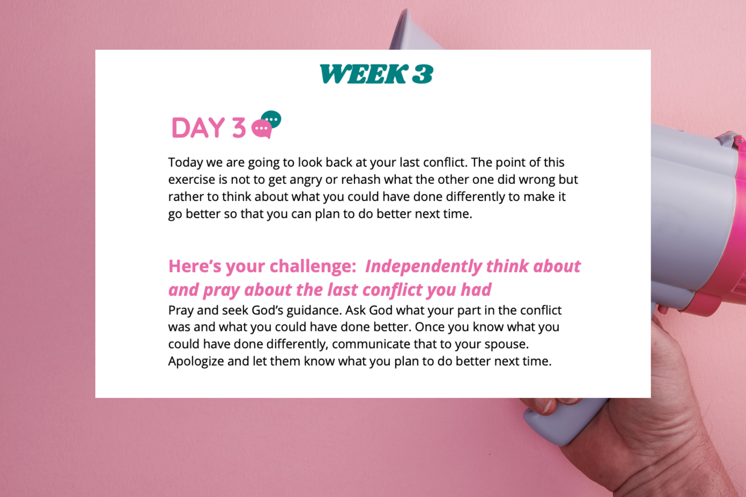 30 Day Communication Challenge — Awesome Marriage — Marriage ...