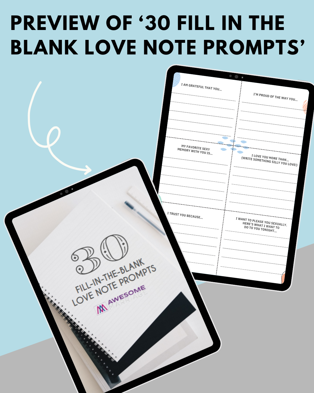 30 Fill In The Blank Love Note Prompts — Awesome Marriage — Marriage ...