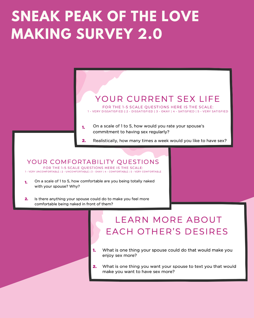 Love Making Survey — Awesome Marriage — Marriage, Relationships, and ...