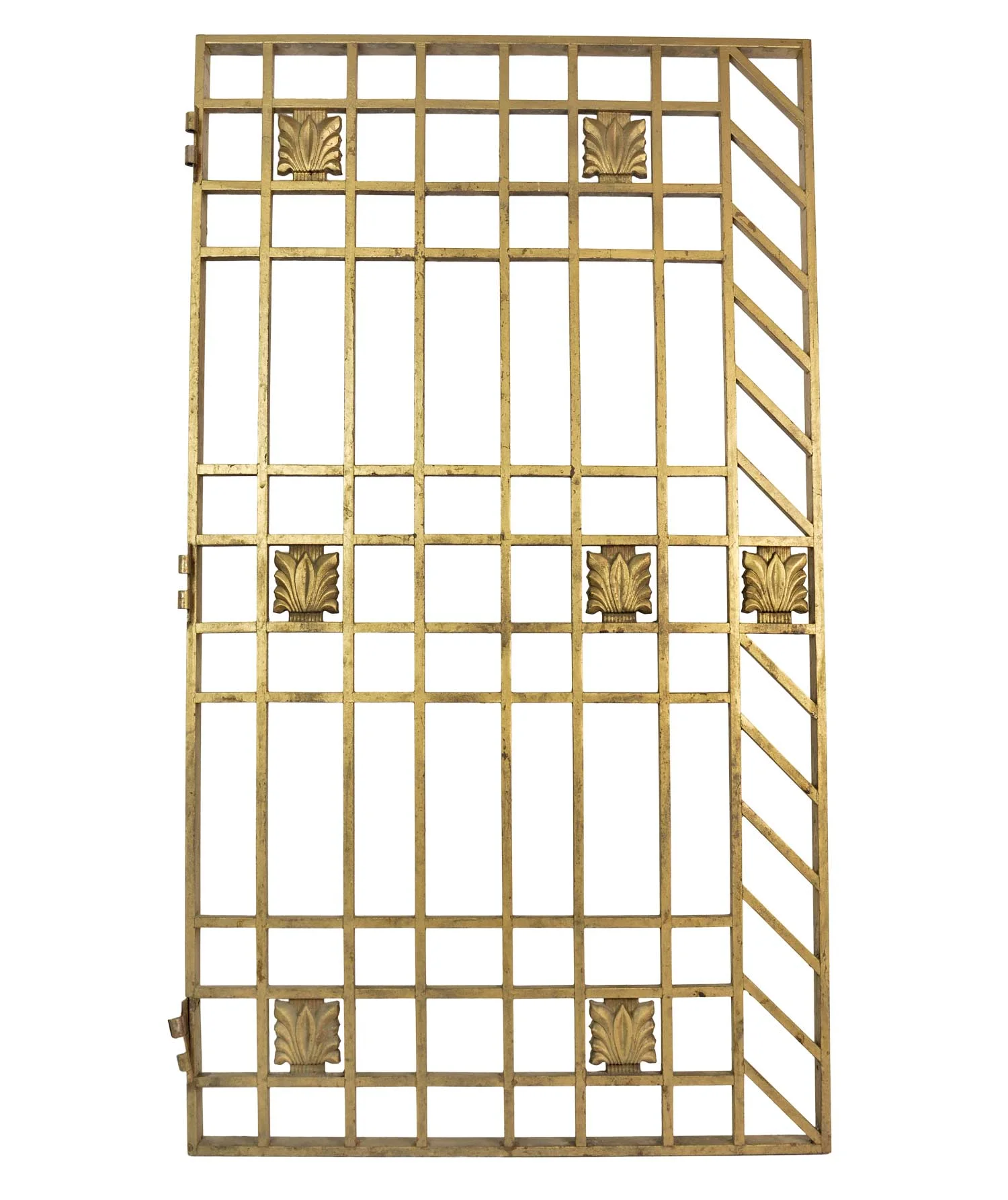 decorative iron ticket window panels — ARCHITECTURAL ANTIQUES