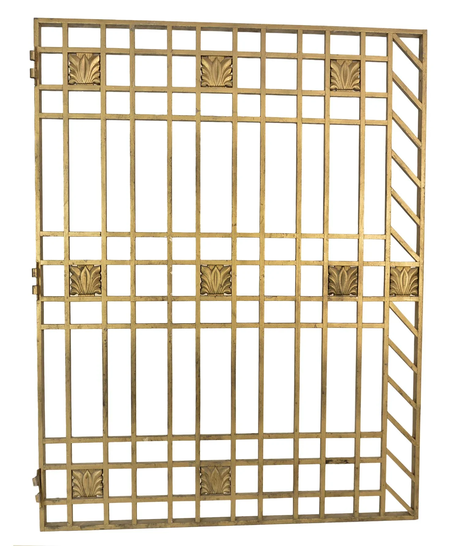 decorative iron ticket window panels — ARCHITECTURAL ANTIQUES