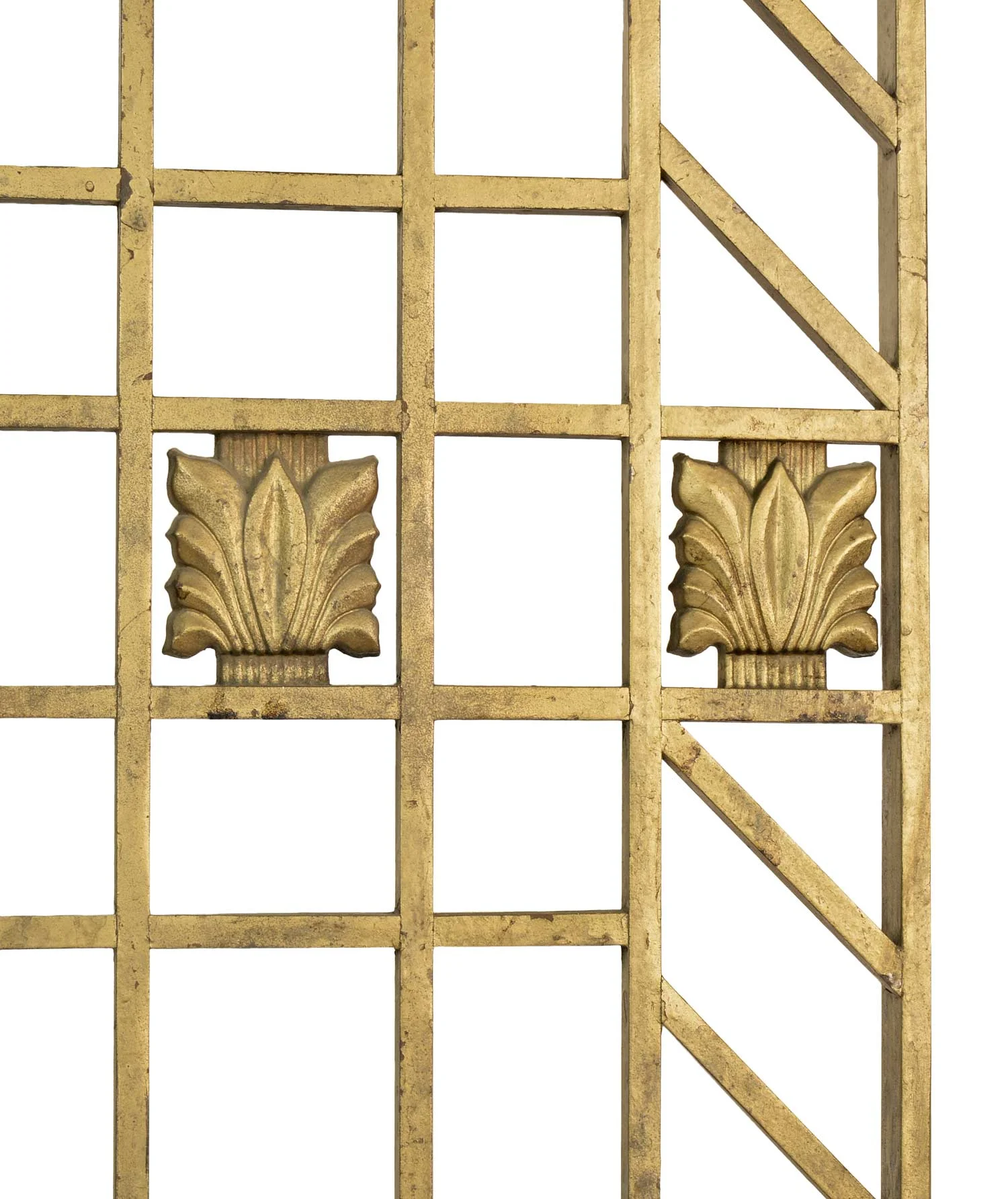 decorative iron ticket window panels — ARCHITECTURAL ANTIQUES