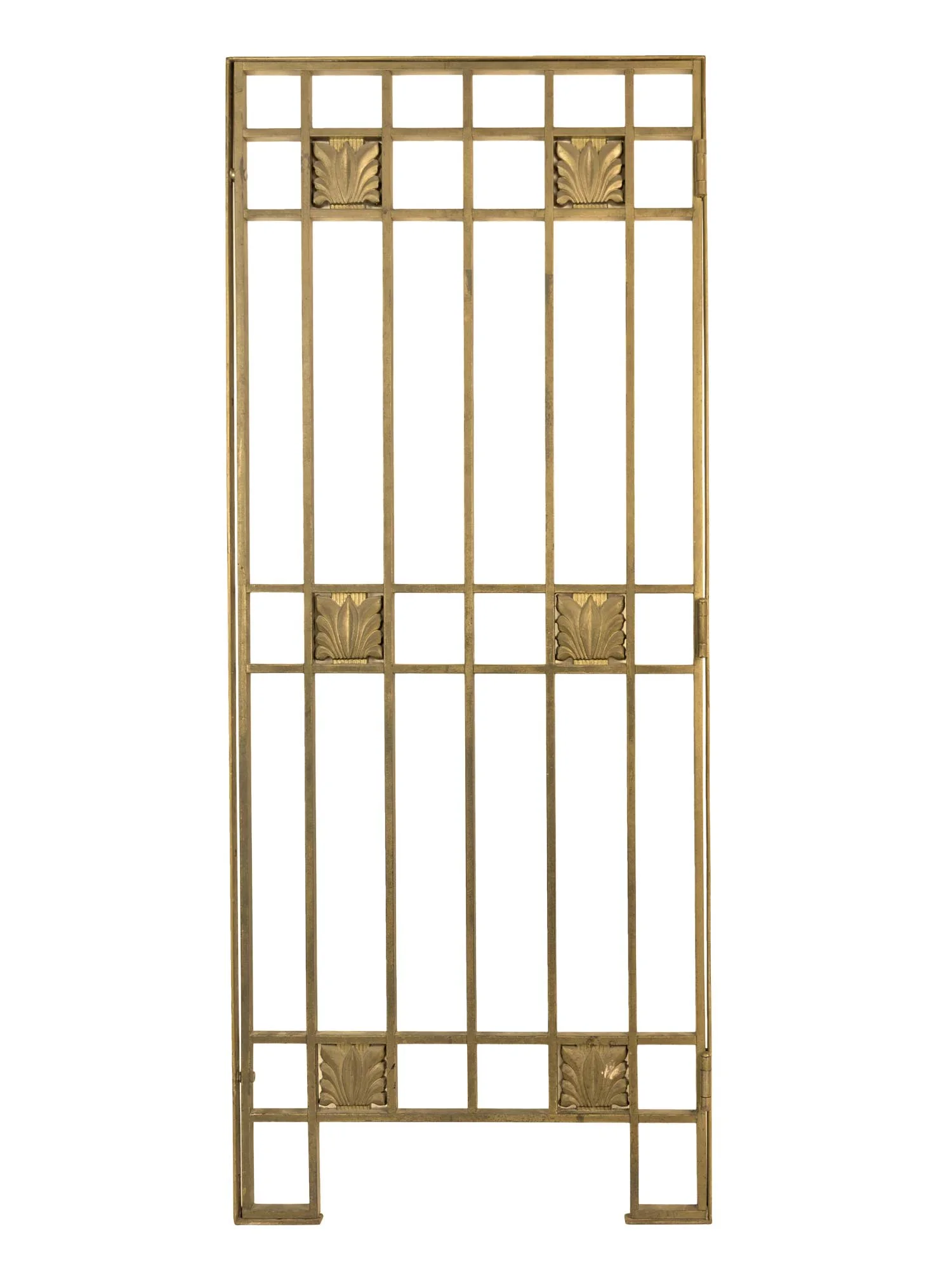 decorative iron ticket window panels — ARCHITECTURAL ANTIQUES