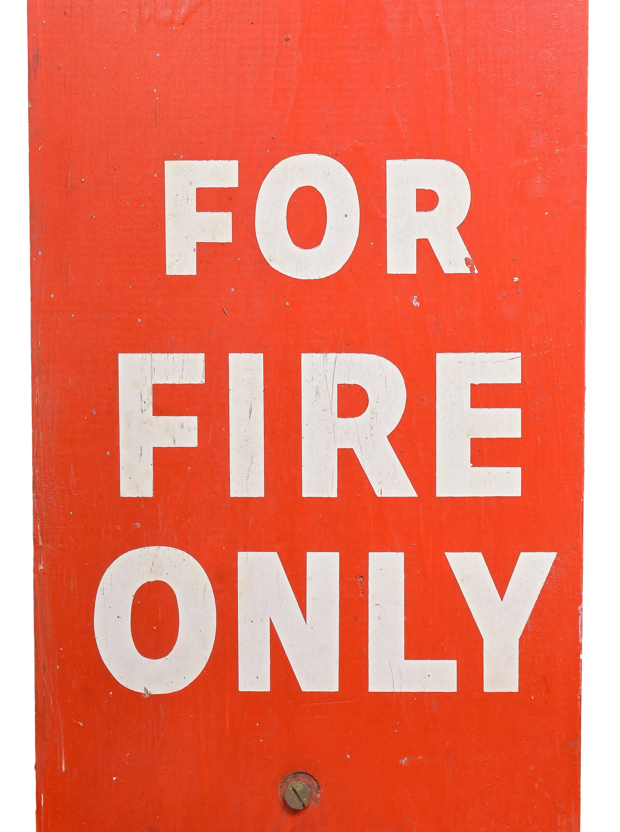 fire only sign — ARCHITECTURAL ANTIQUES