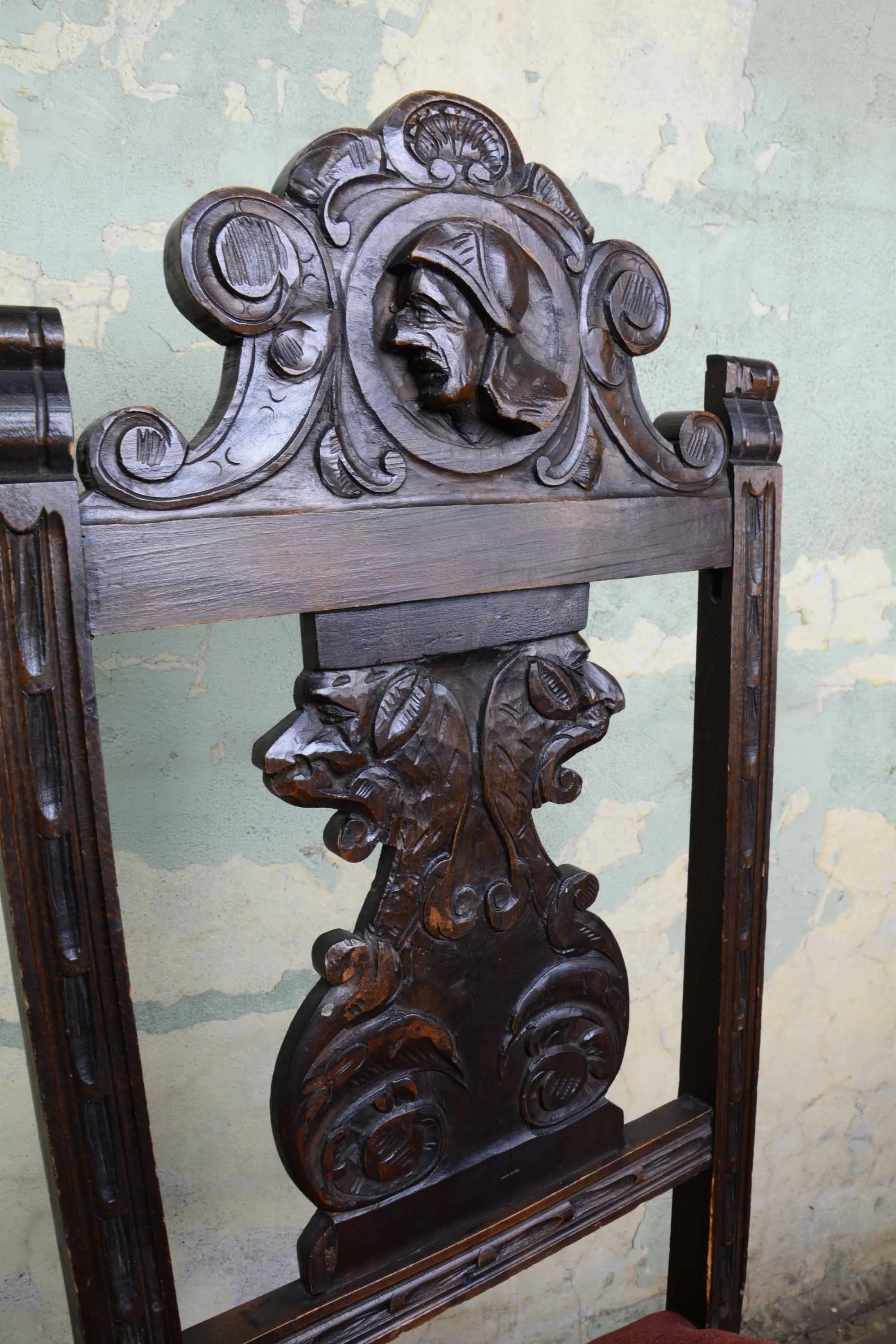 hand carved wood chairs — ARCHITECTURAL ANTIQUES