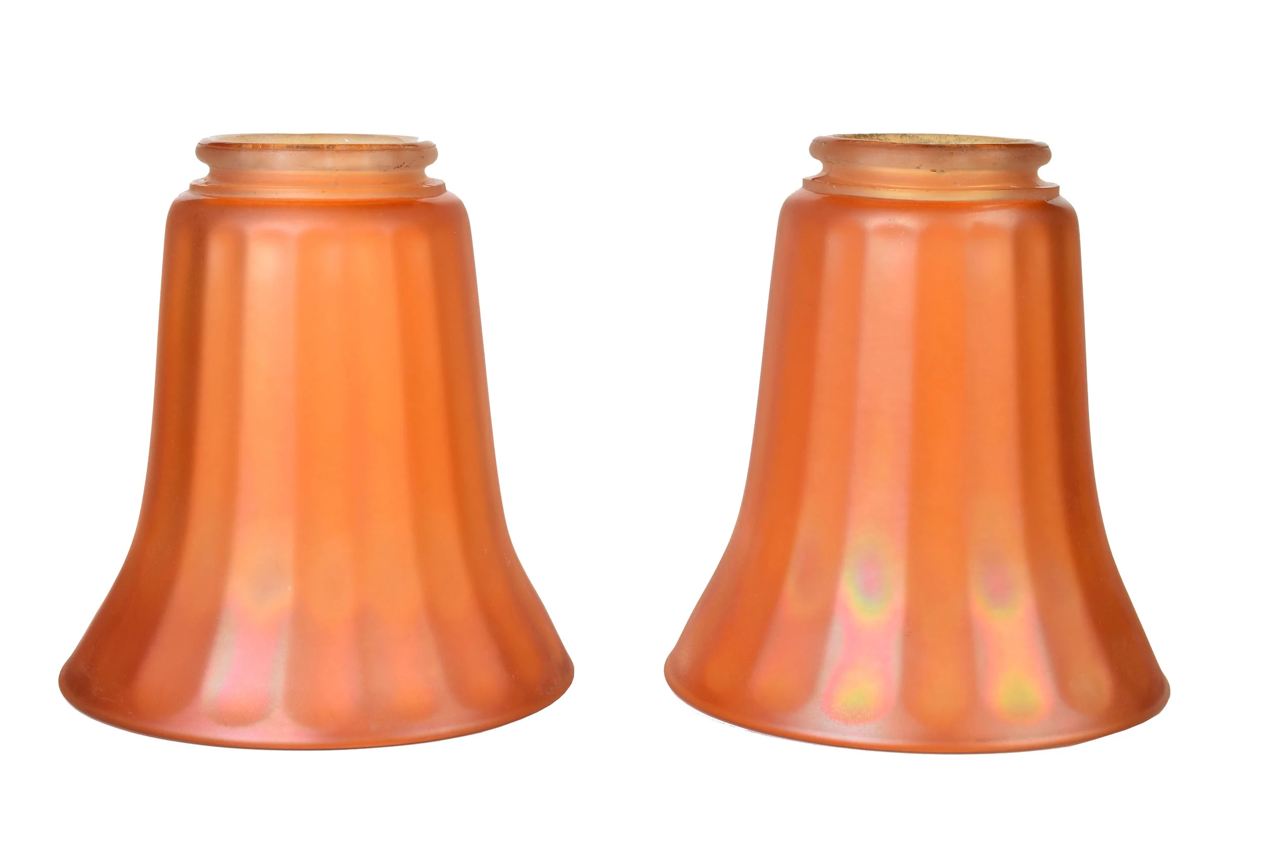 nuart fluted glass shades — ARCHITECTURAL ANTIQUES