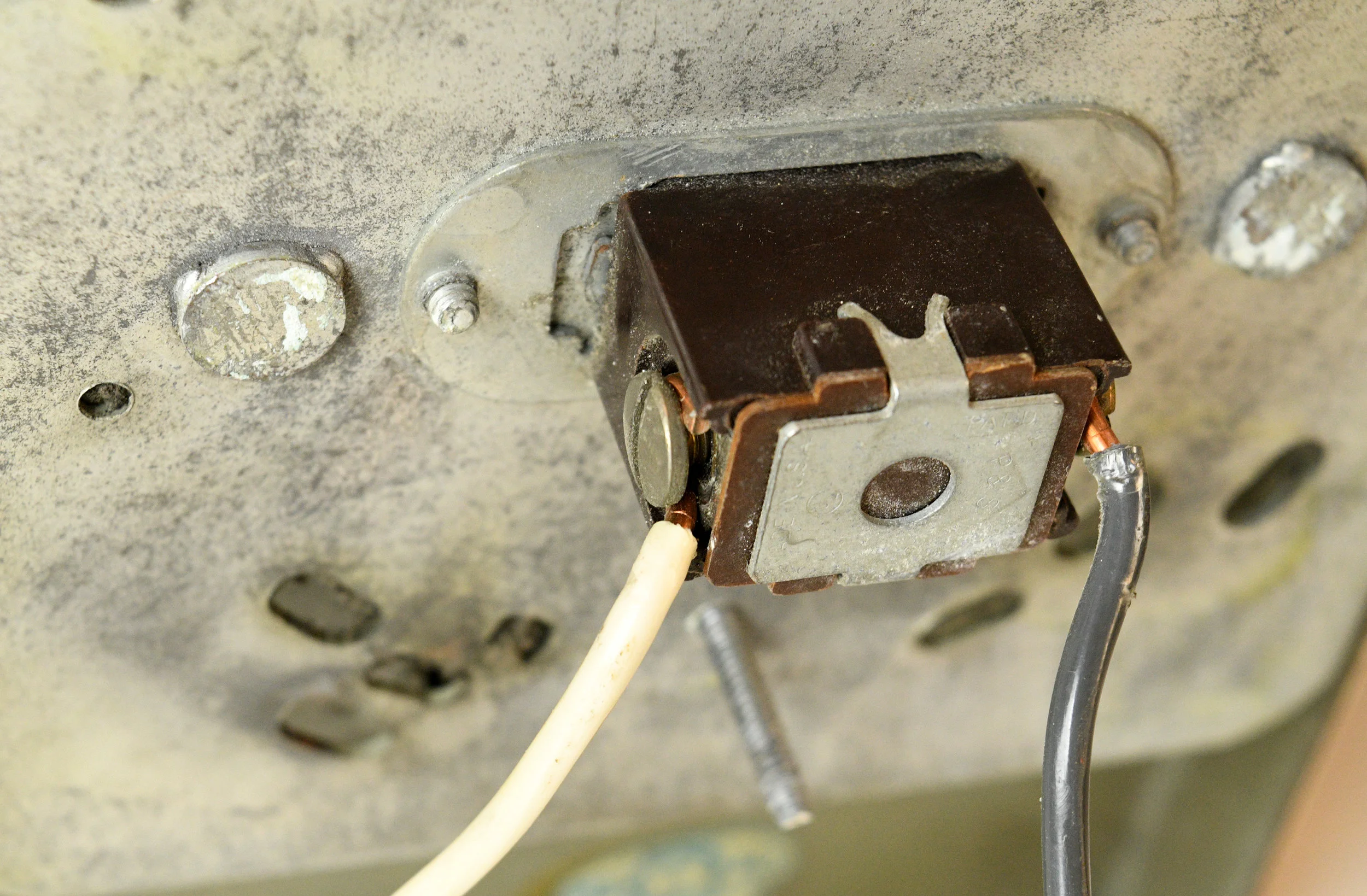 faraday round double sided clock — ARCHITECTURAL ANTIQUES