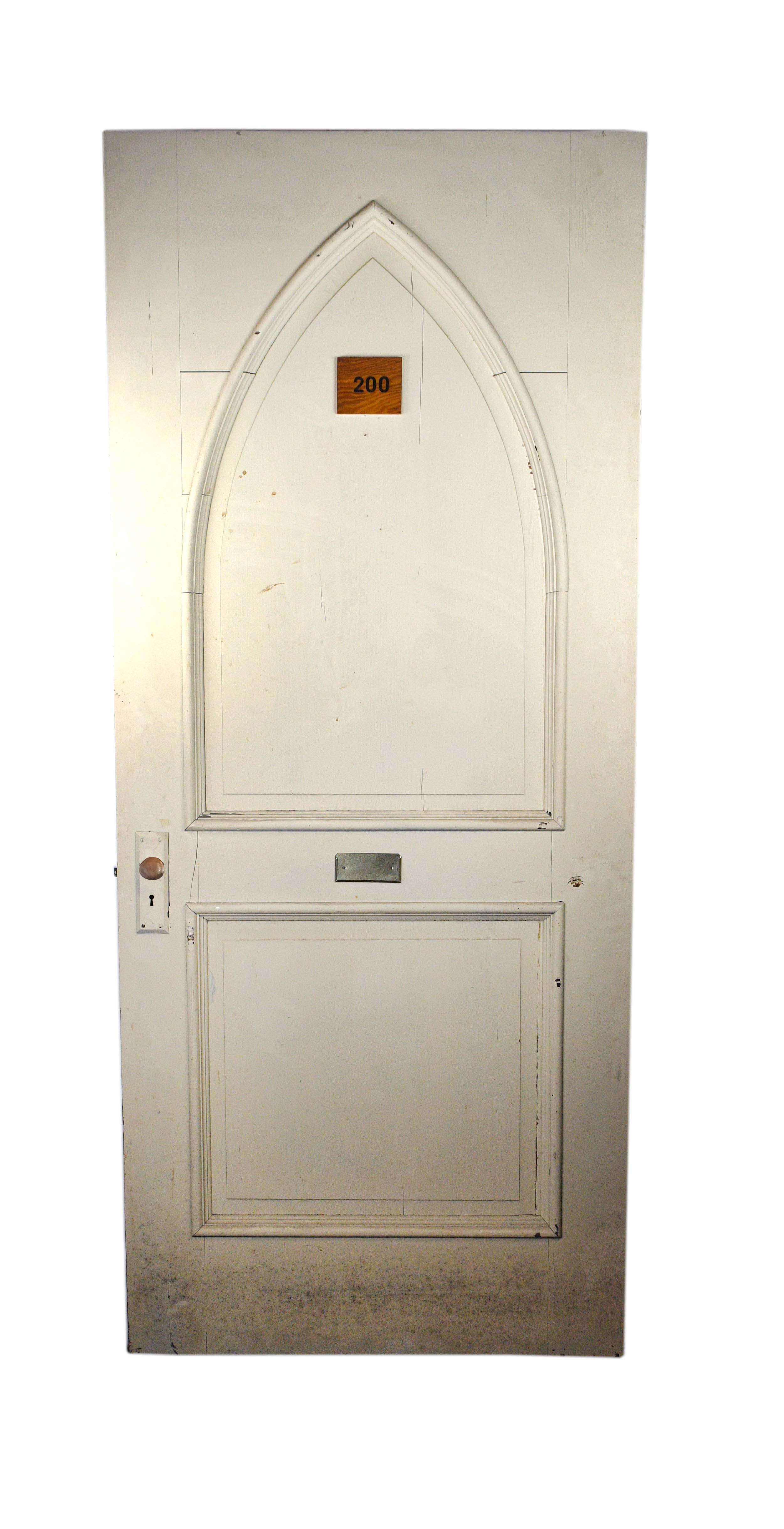 36" gothic arched fir door — ARCHITECTURAL ANTIQUES