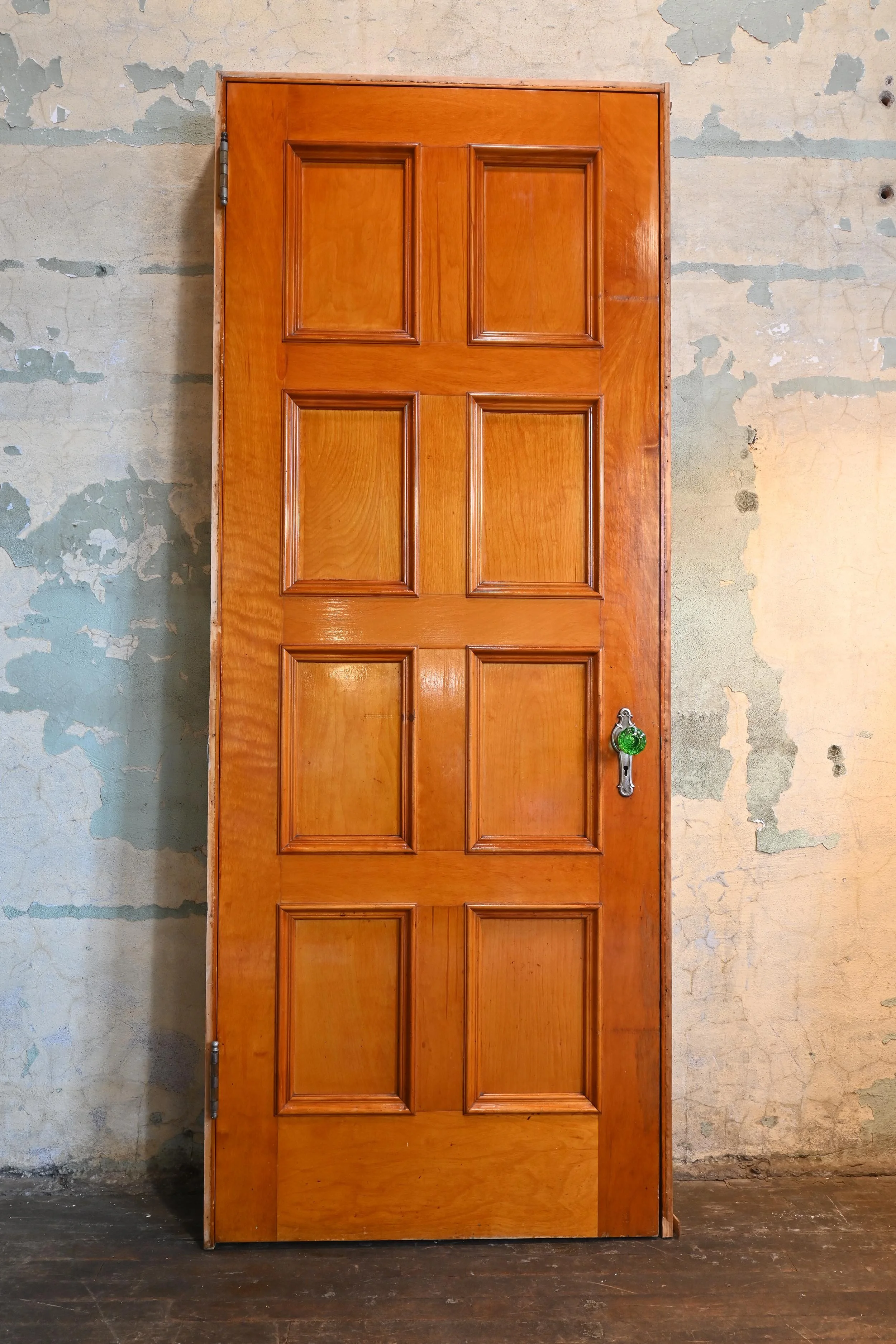 8 Inlaid Birch Panel Door Tudor Style 32 By 83 ARCHITECTURAL ANTIQUES 8-inlaid-birch-panel-door-tudor-style-32-by-83-architectural-antiques