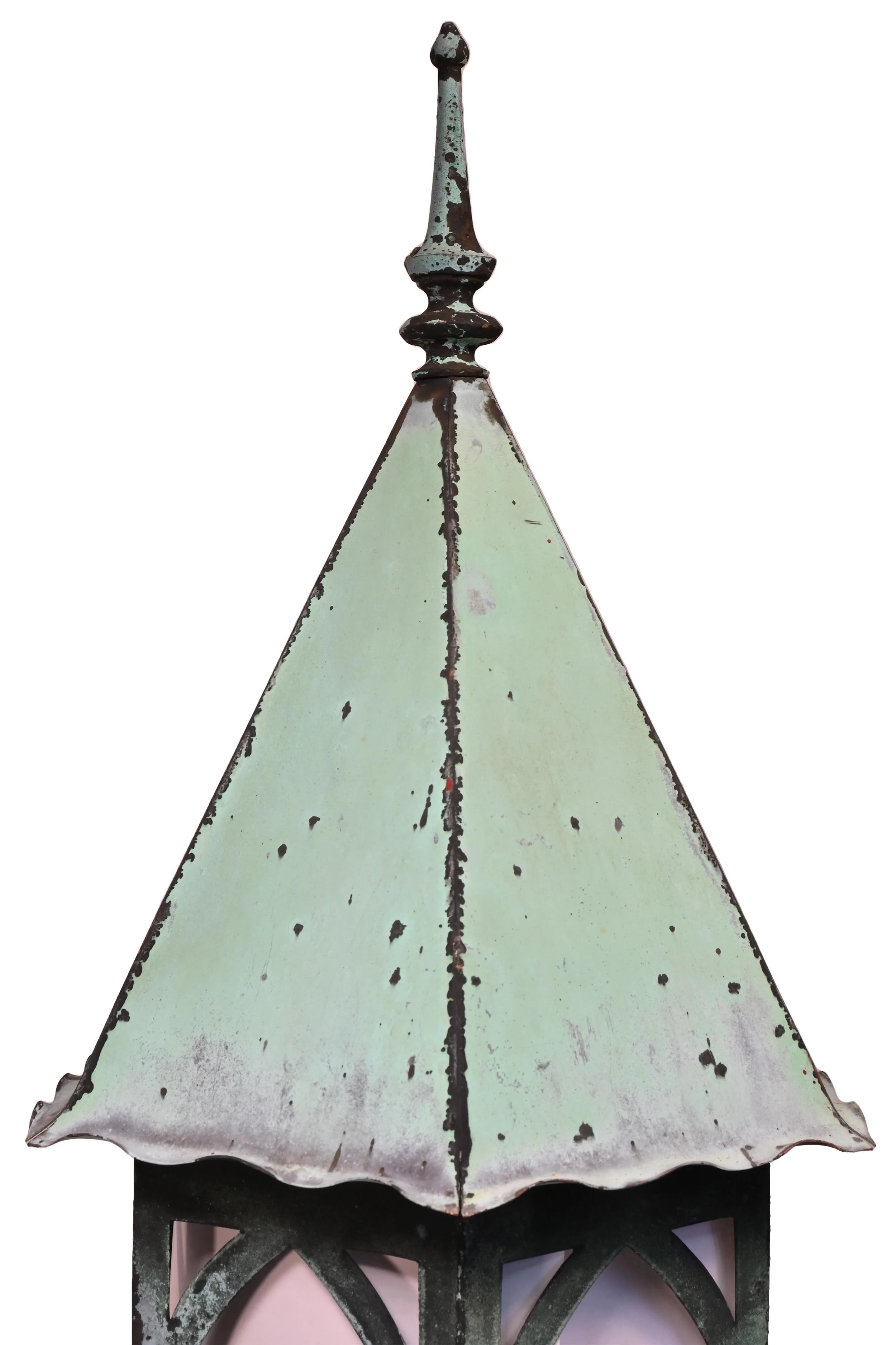 30 inch tall gothic copper steeple top entrance sconce — ARCHITECTURAL ...