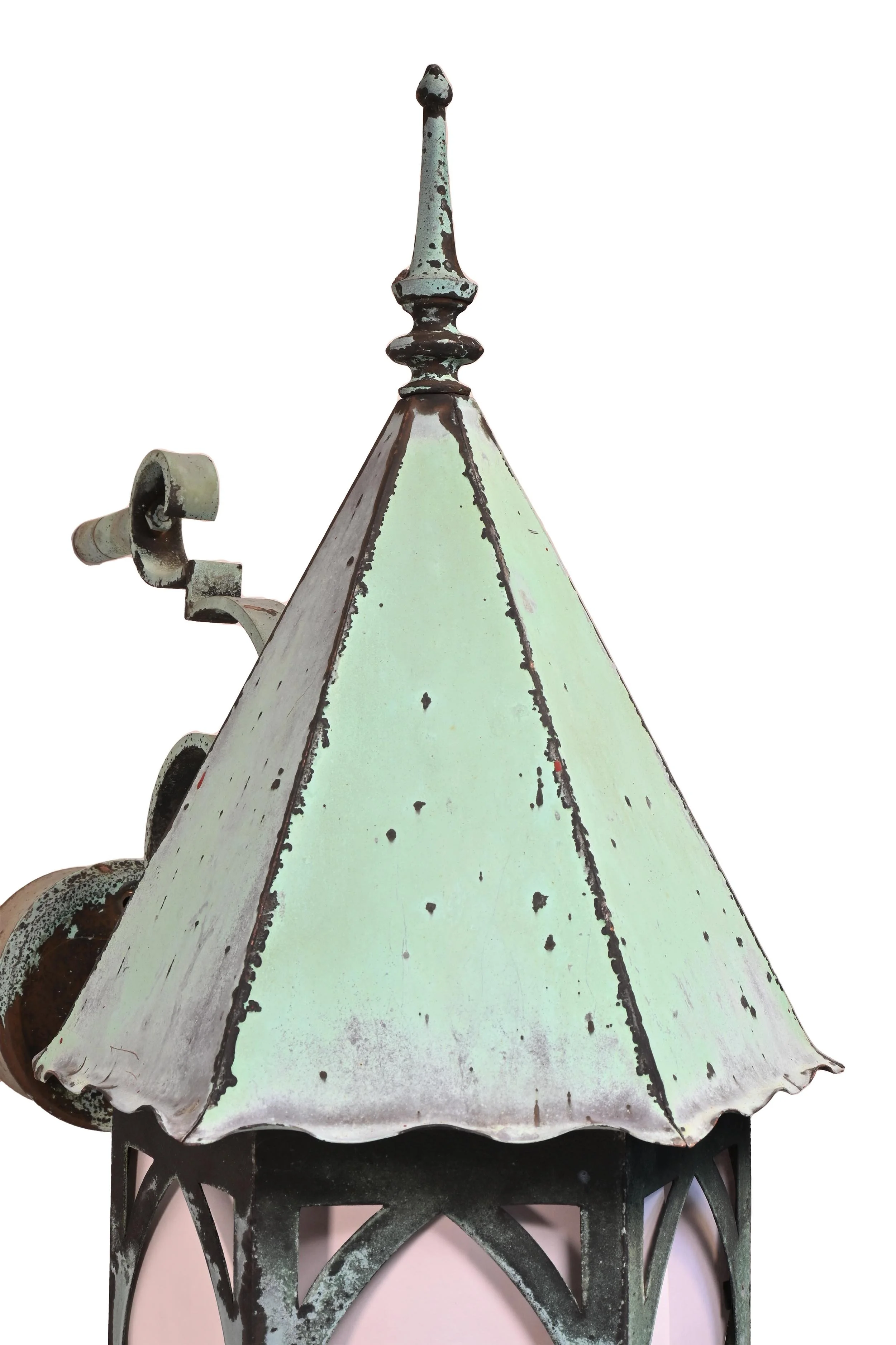 30 inch tall gothic copper steeple top entrance sconce — ARCHITECTURAL ...