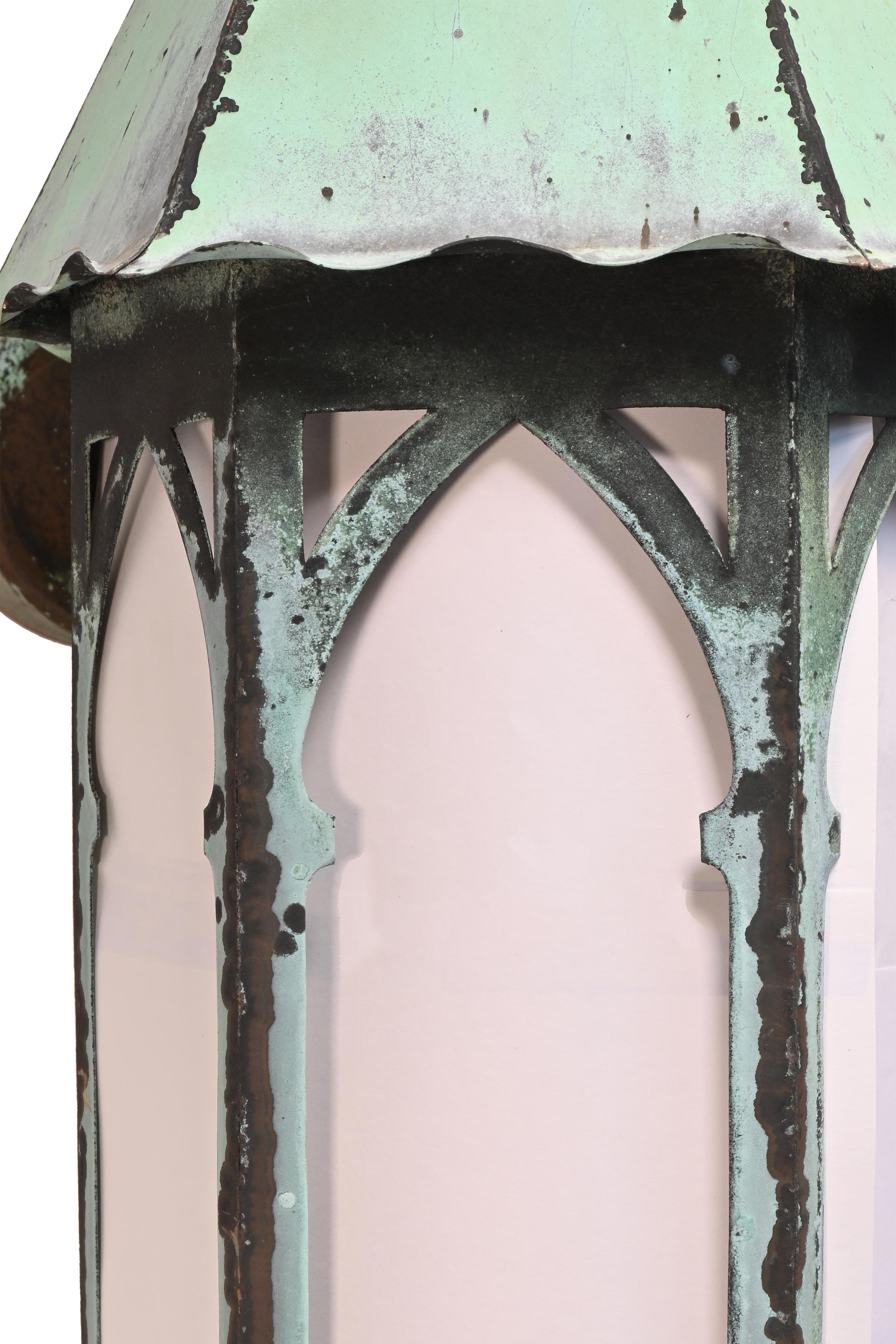 30 inch tall gothic copper steeple top entrance sconce — ARCHITECTURAL ...
