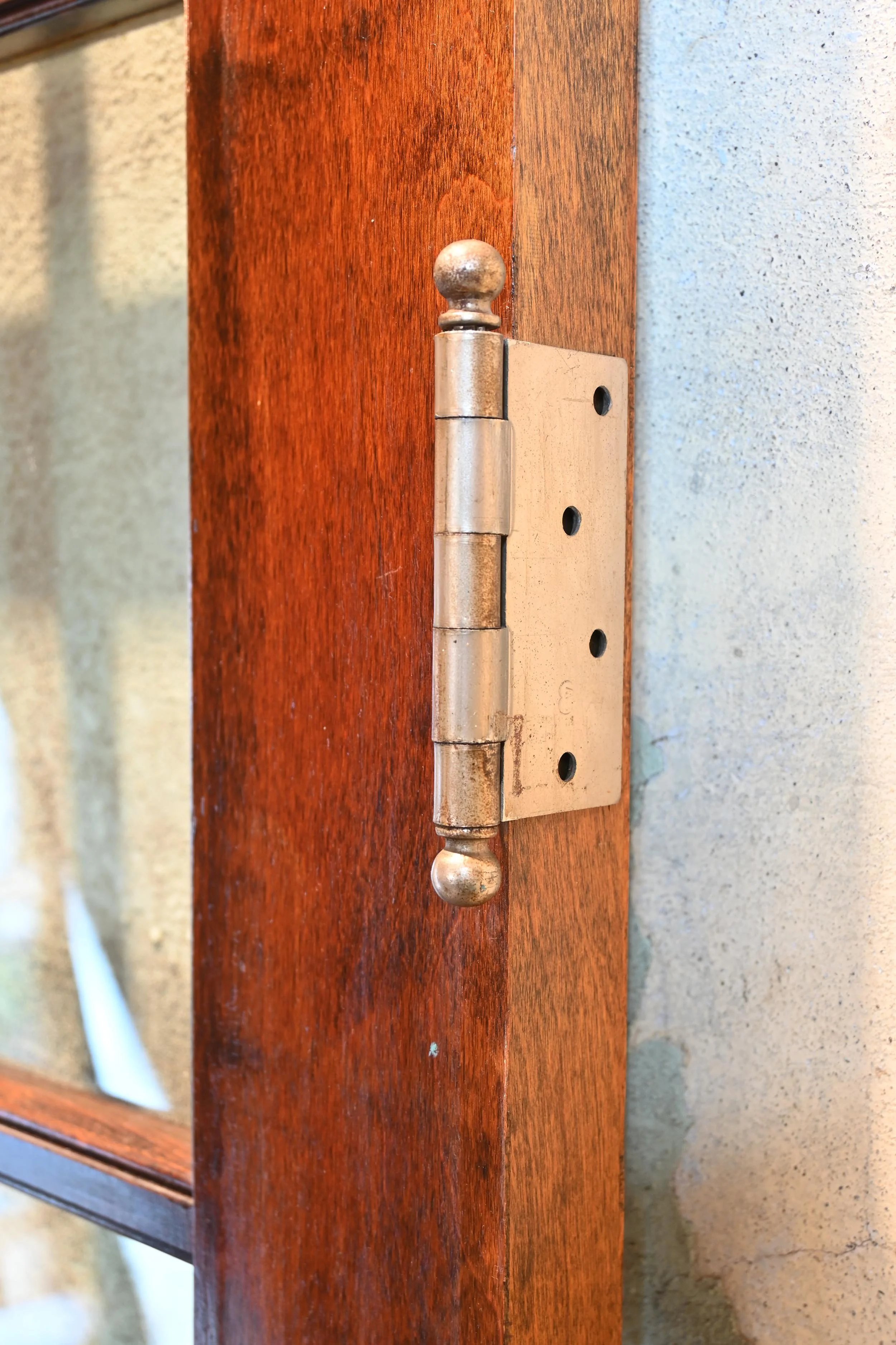 french door pair 15 light walnut finish with hardware — ARCHITECTURAL ...