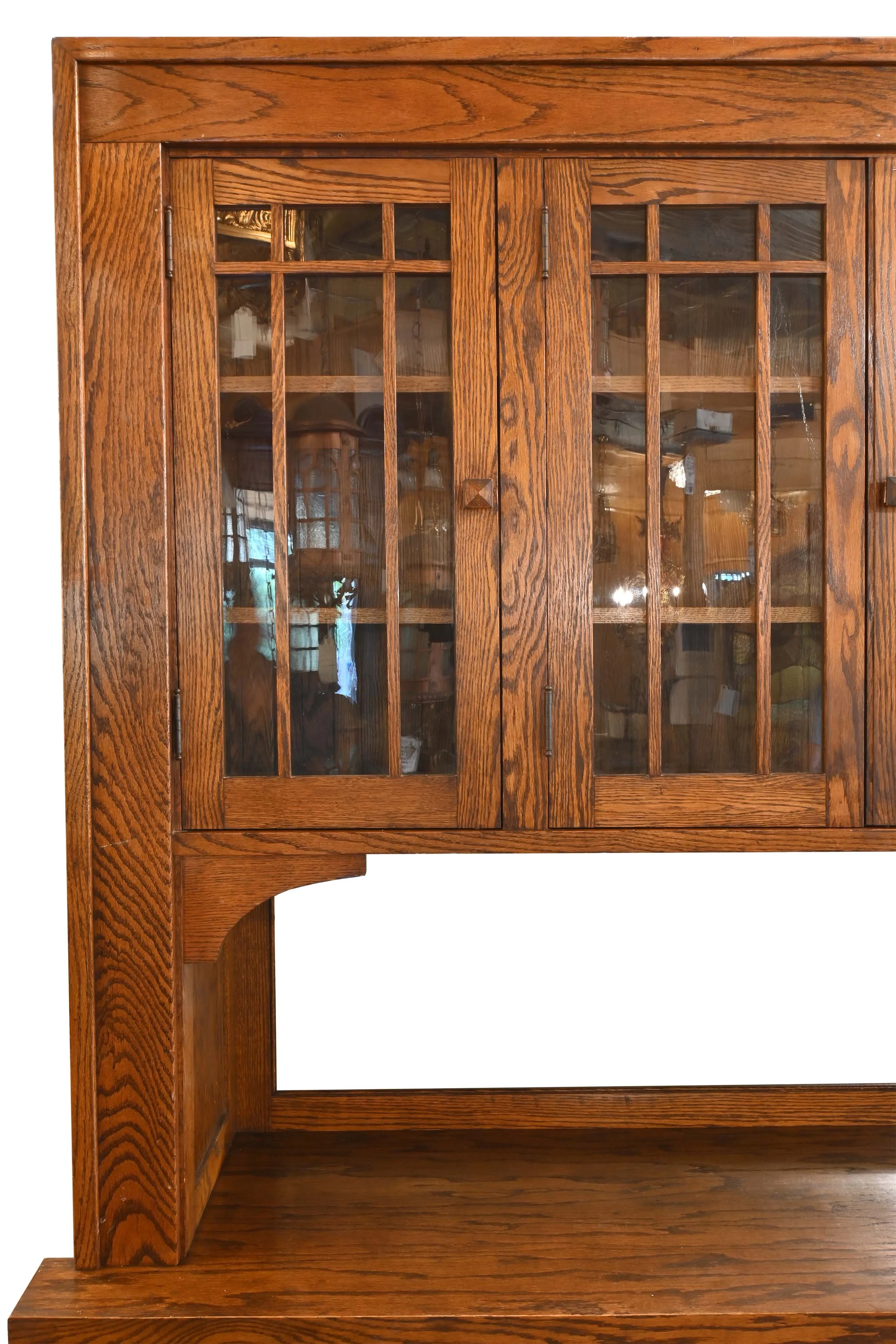 medium oak built-in buffet craftsman/mission styling — ARCHITECTURAL ...