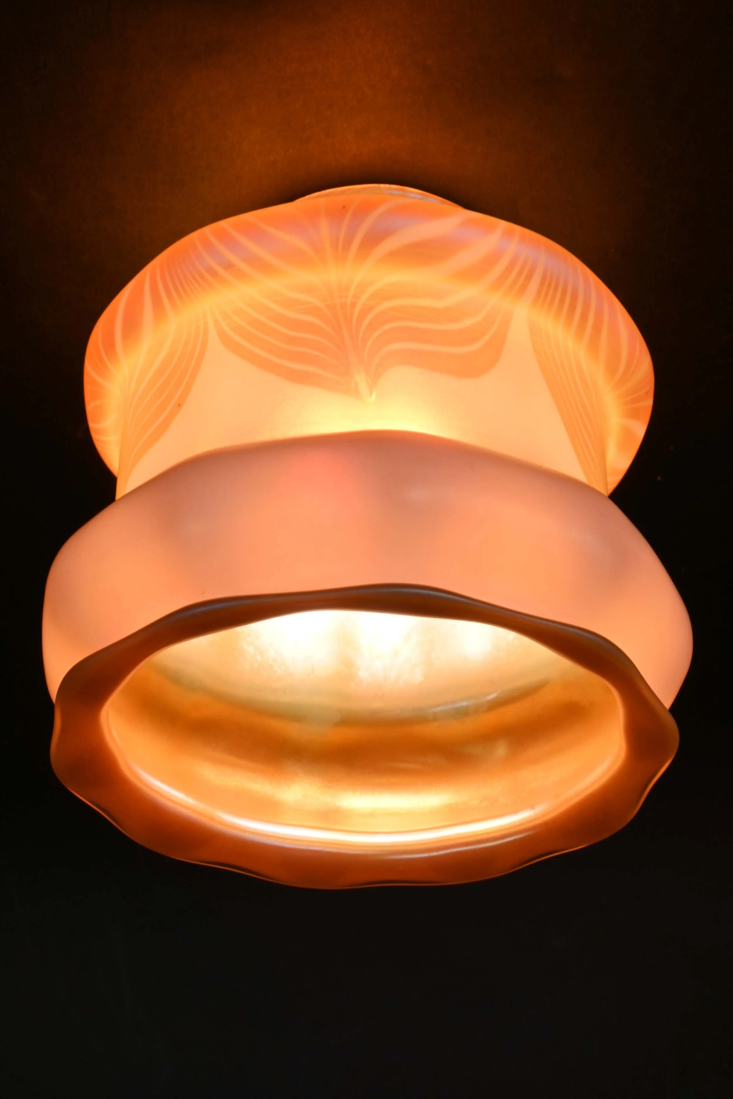 bronze arts & crafts sconces with pulled feather shade — ARCHITECTURAL ...