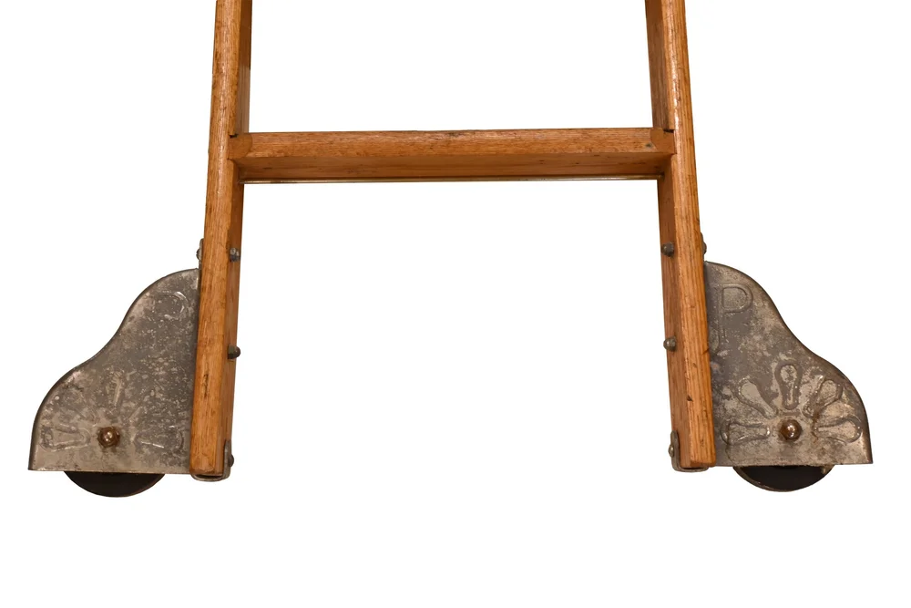 Vintage Rolling Library Ladder How To Install DIY Library Ladder