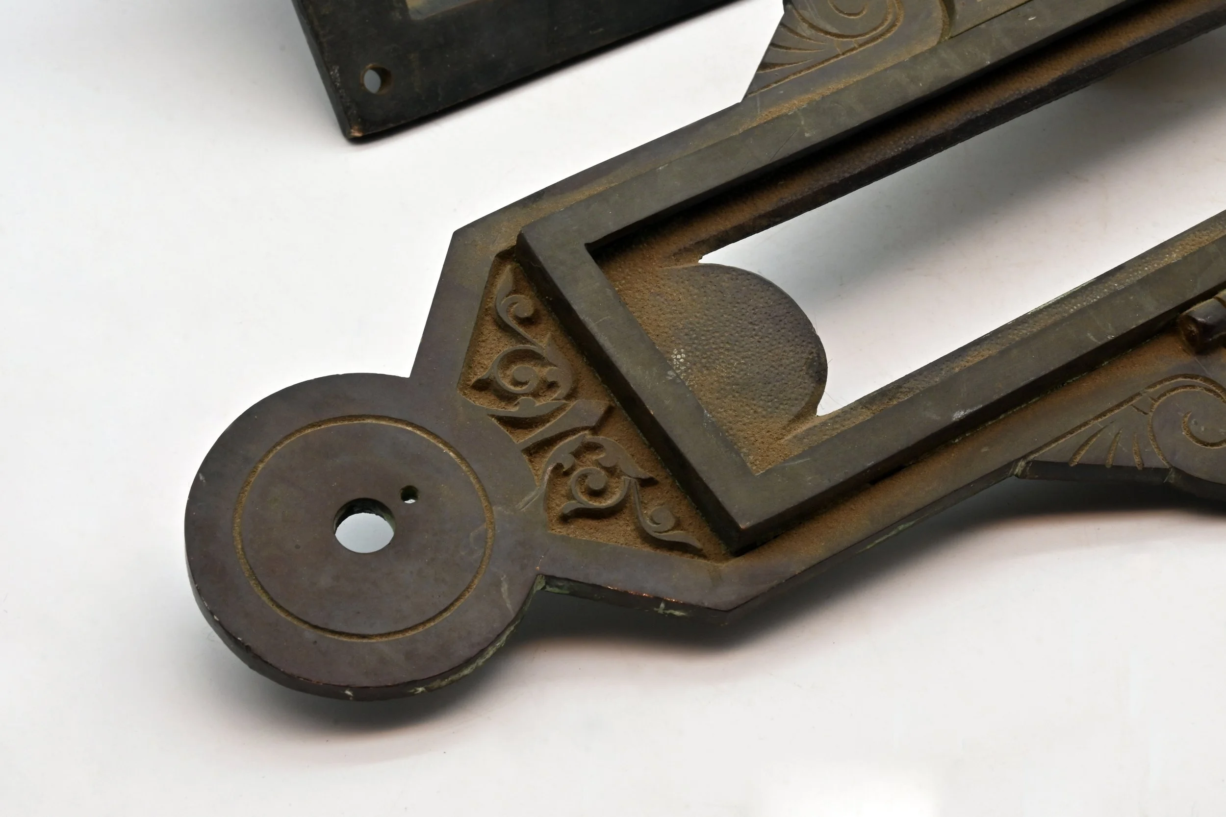 cast bronze letter box plate — ARCHITECTURAL ANTIQUES