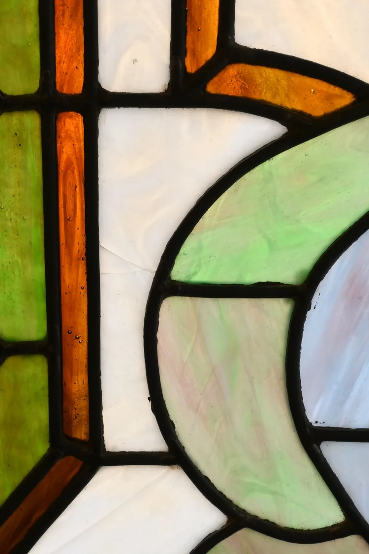 Geometric Stained Glass Window