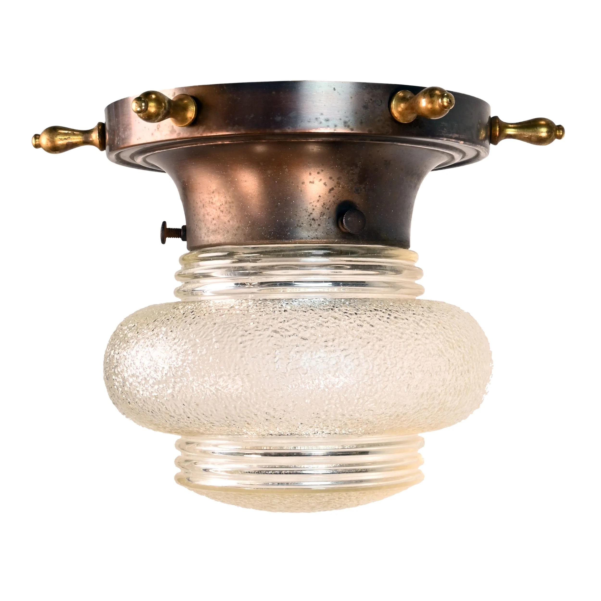 single shade nautical flush mount — ARCHITECTURAL ANTIQUES