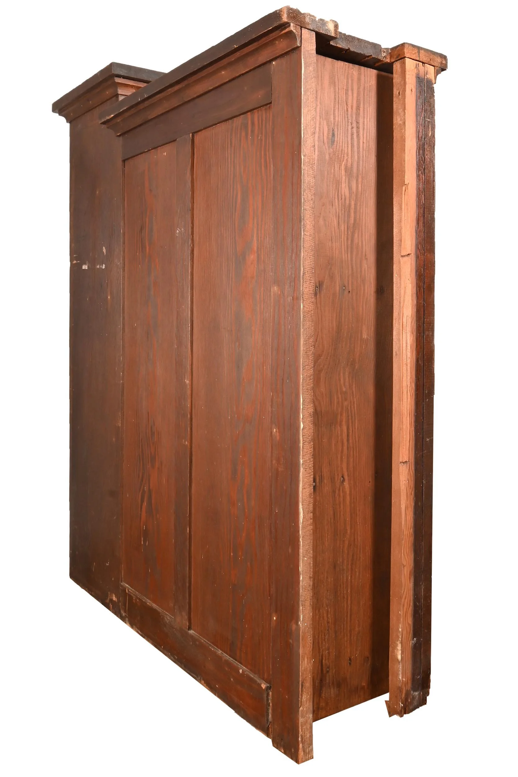 arts & crafts bookcase colonnade bases of dark stained douglas fir ...