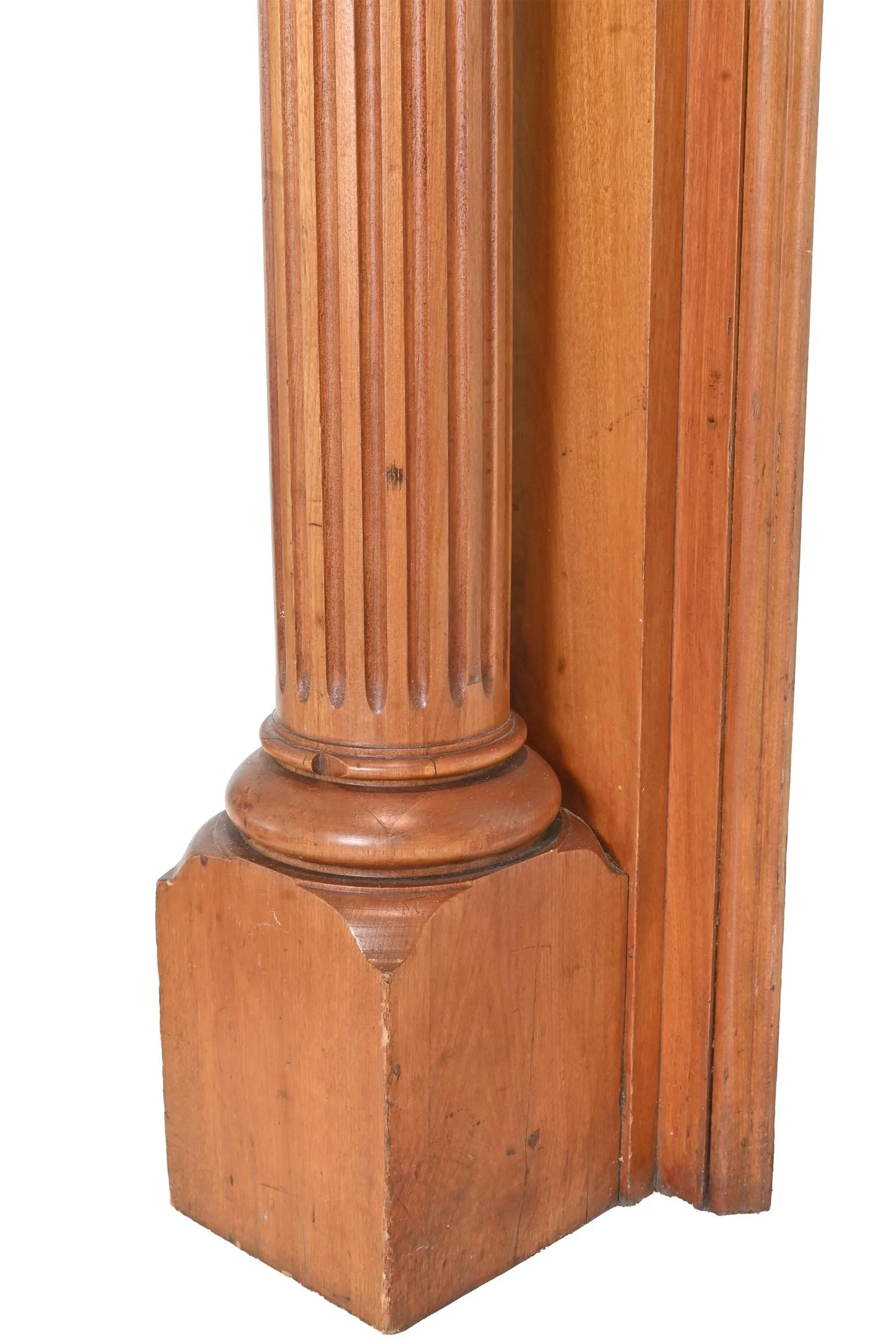 maple mantel with beveled mirror and full height columns ... maple mantel with beveled mirror and full height columns ...