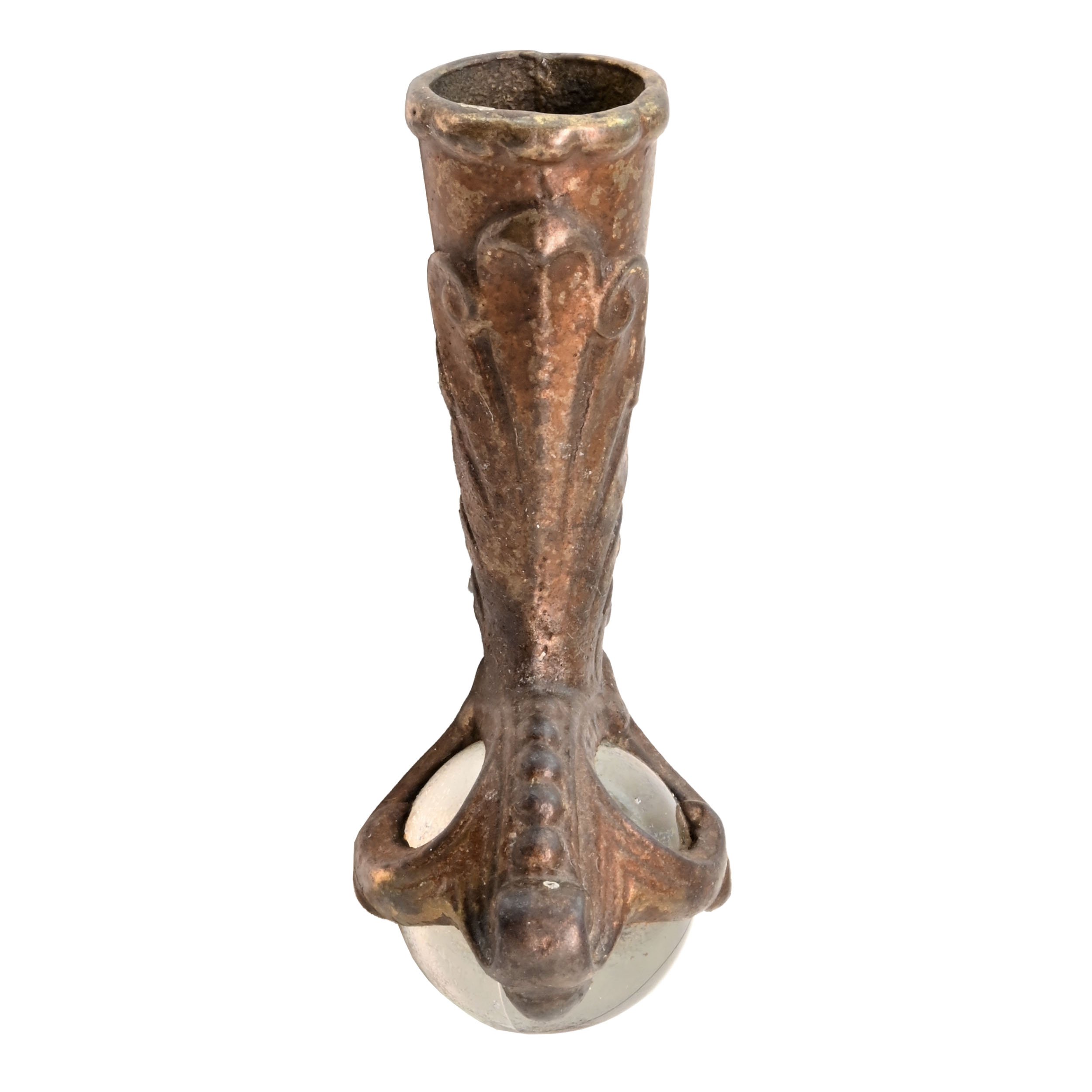 Cast Iron And Glass Ball Feet Set — Architectural Antiques