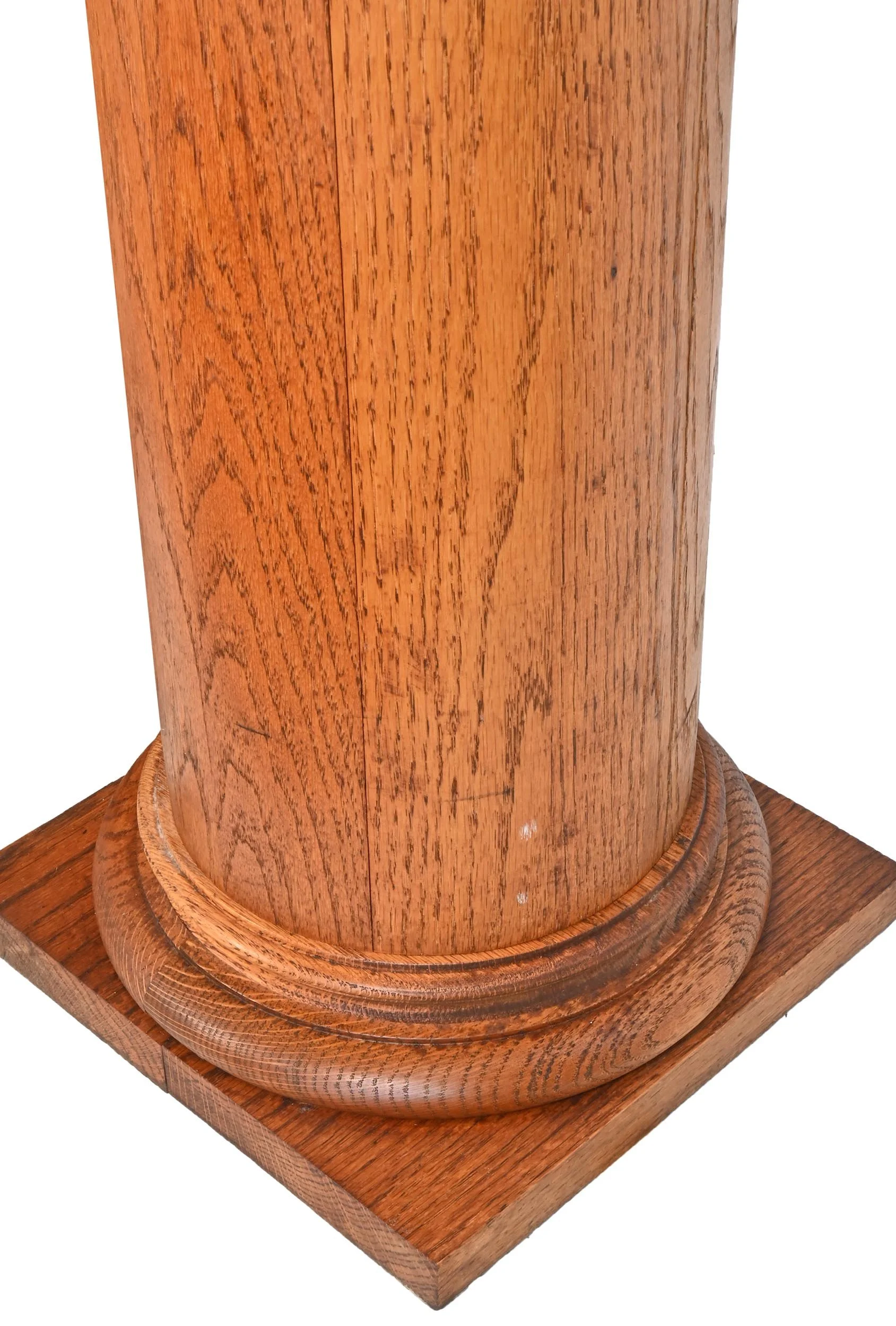 oak columns of oak with doric cap & base — ARCHITECTURAL ANTIQUES