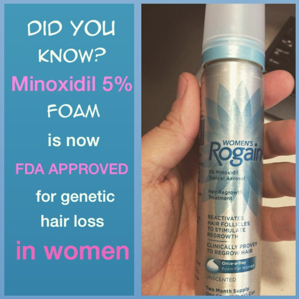 Minoxidil foam - a once daily application for women — Donovan Hair Clinic