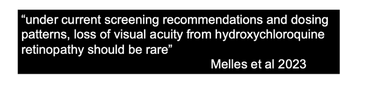 Hydroxychloroquine and Retinopathy: What is the real risk ? — Donovan ...