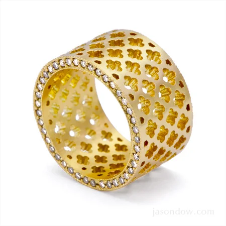 Jali Eternity Ring - 12mm — Jason Dow Jewelry