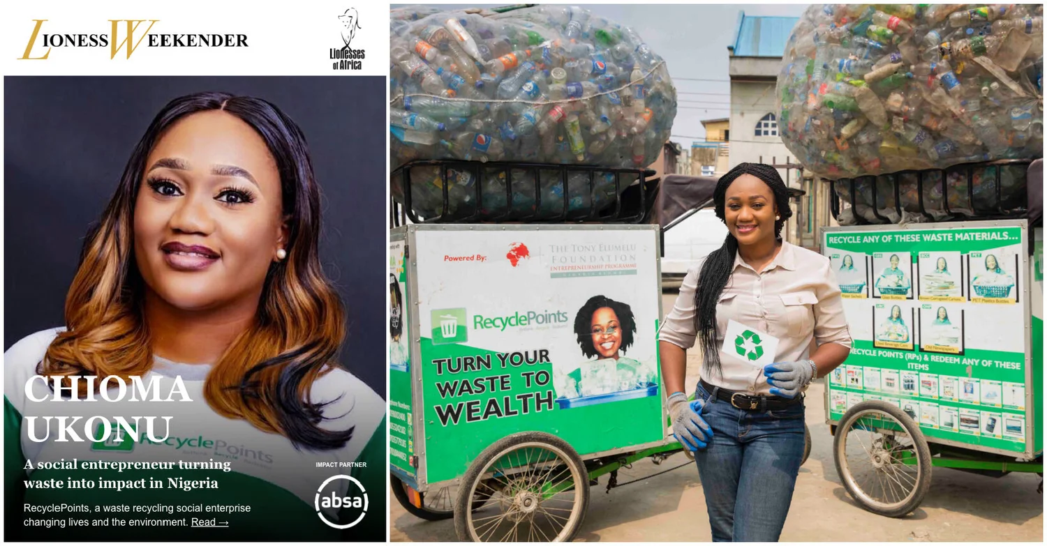 Chioma Ukonu, a social entrepreneur turning waste into impact in ...