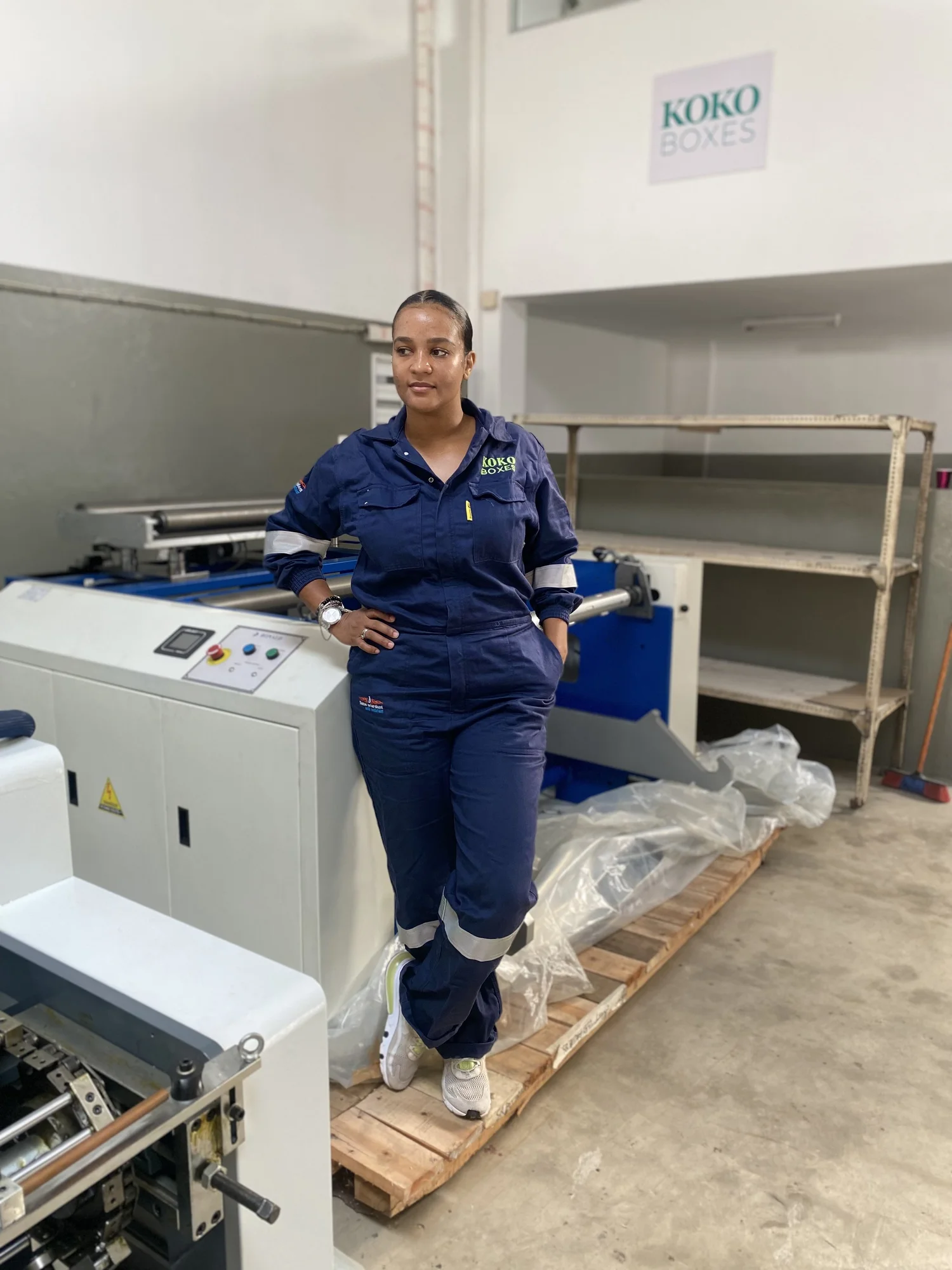 Karina Jamal, founder of Koko Boxes in Mozambique, a company dedicated ...