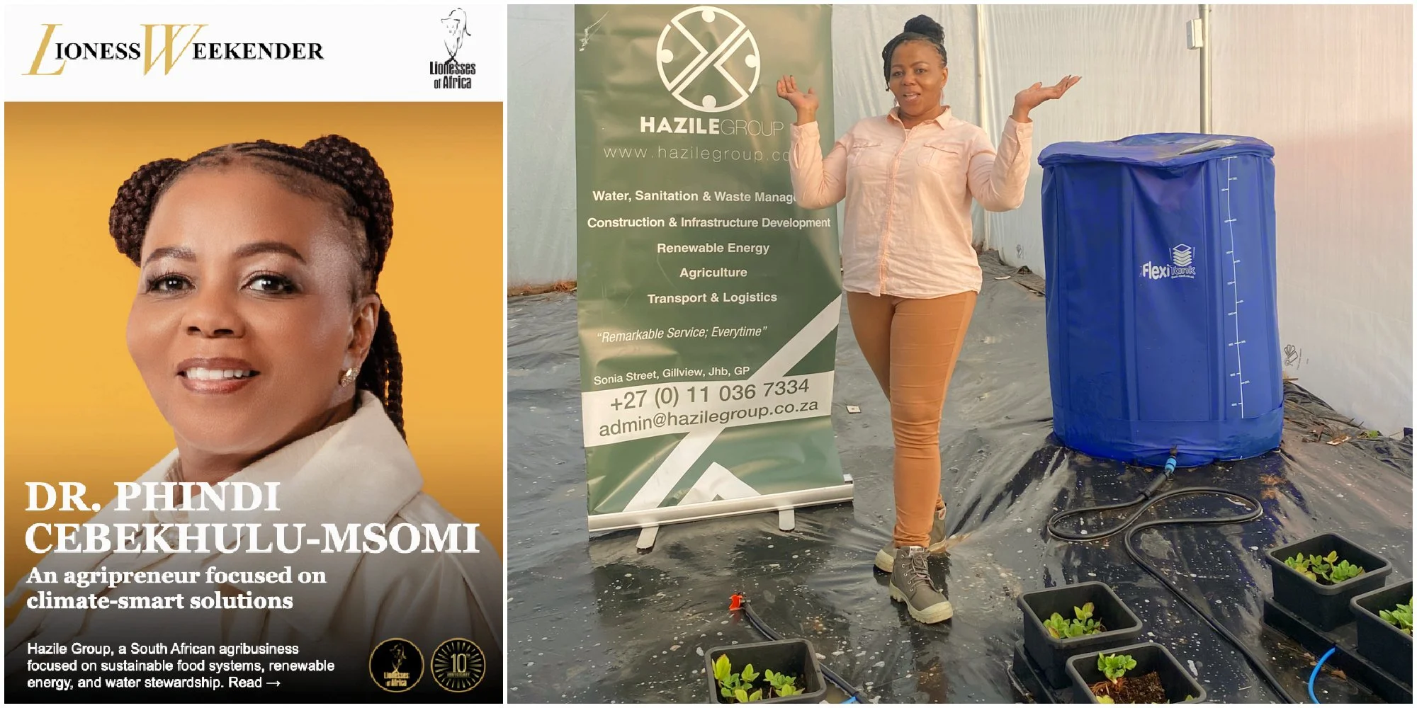 Dr. Phindi Cebekhulu-Msomi, an agripreneur focused on climate-smart ...