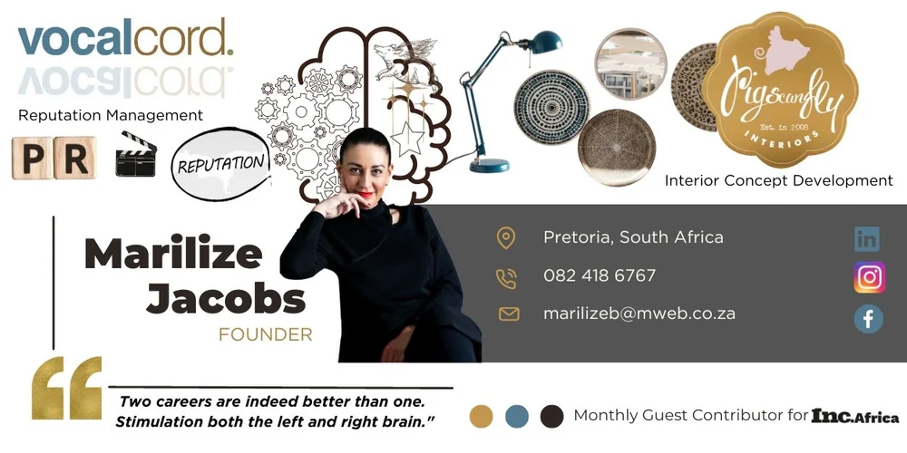 Marilize Jacobs, a South African serial entrepreneur leading two ...