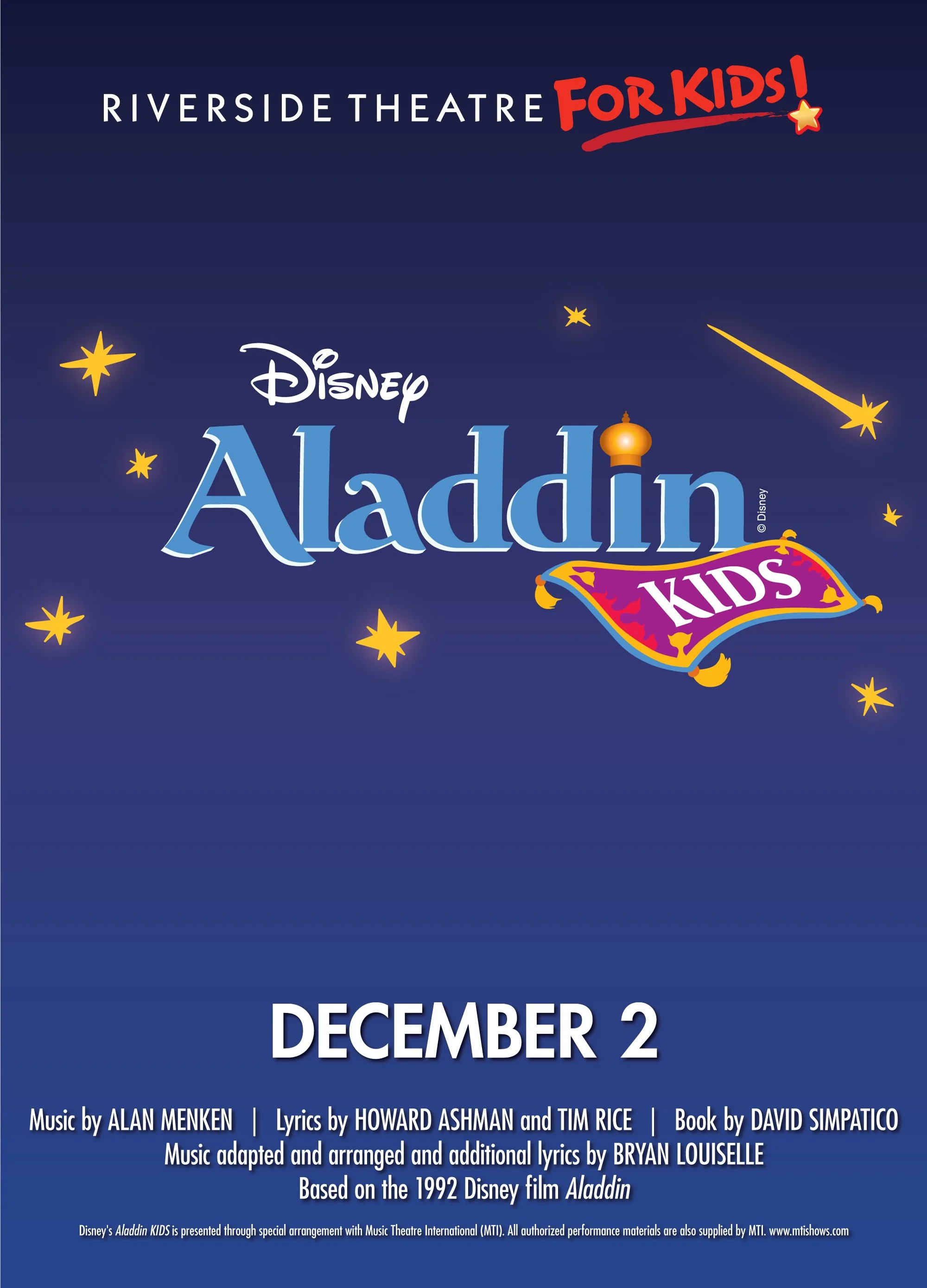 Aladdin Kids — Riverside Theatre