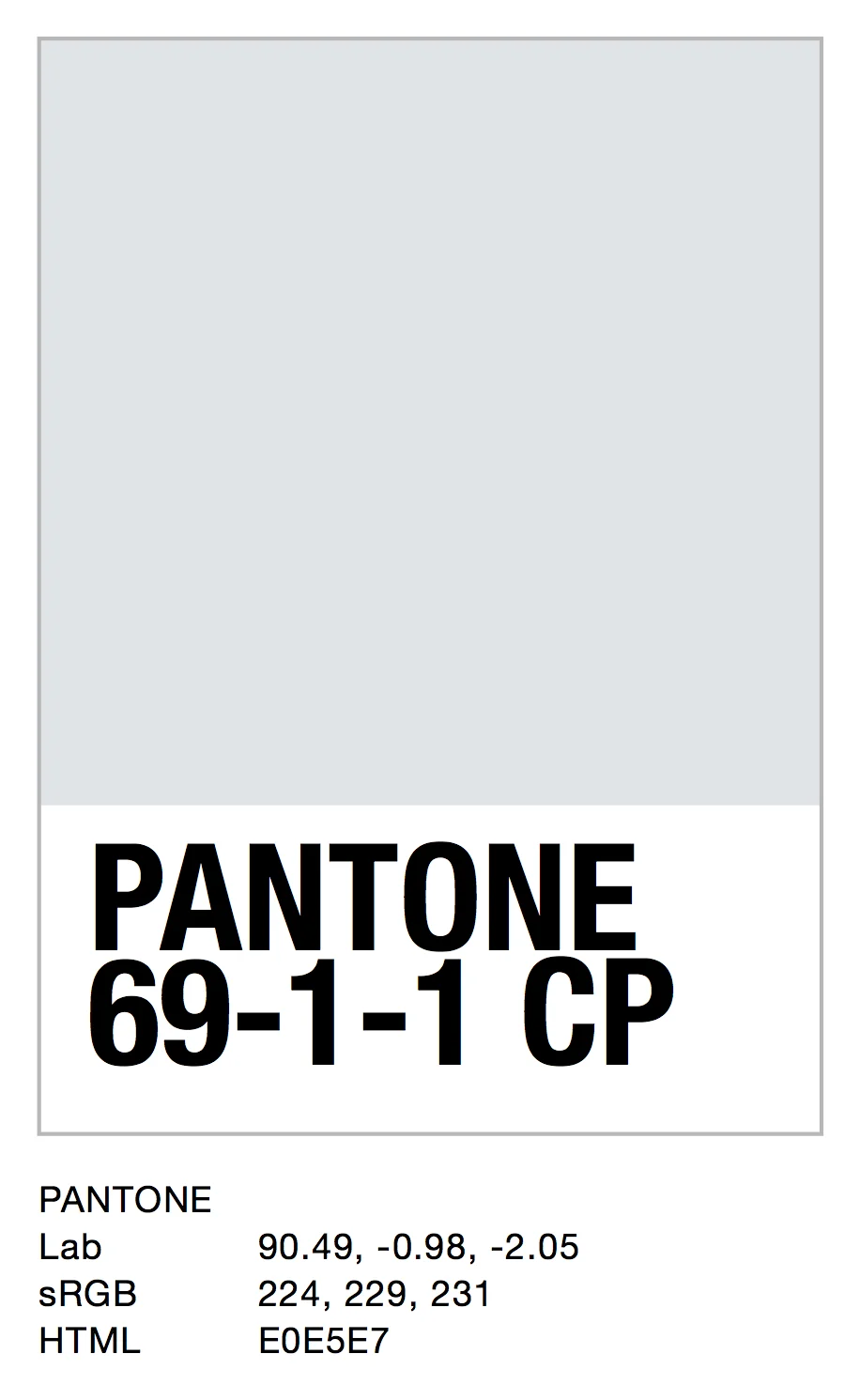 Pantone Cool Gray 1