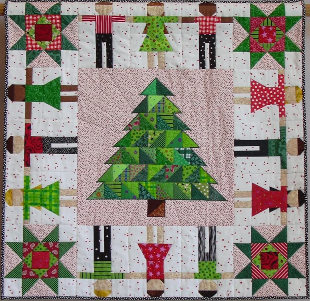 Christmas Card Series — Art Quilts by Tina Curran
