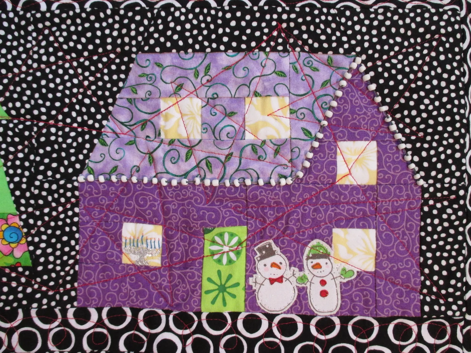 Christmas Card Series — Art Quilts by Tina Curran