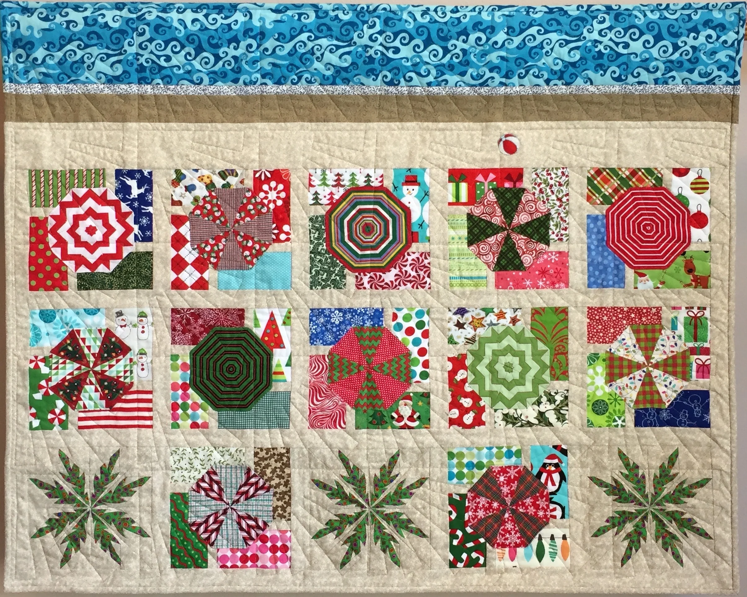Christmas Card Series — Art Quilts by Tina Curran