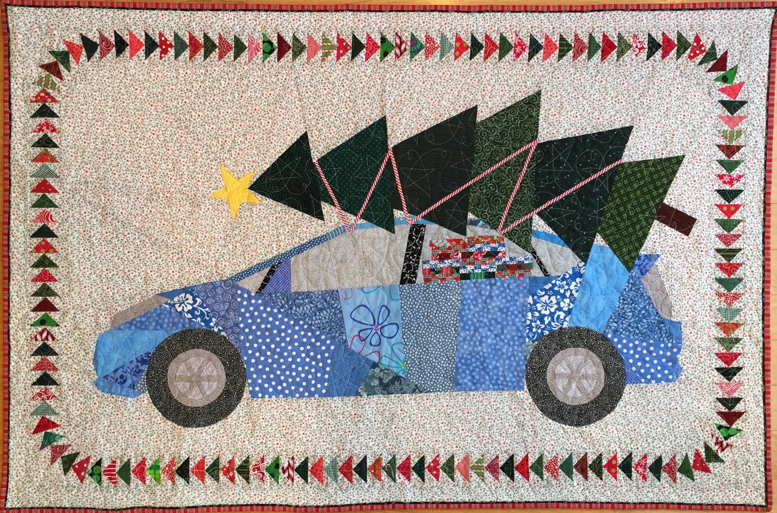 Christmas Card Series — Art Quilts by Tina Curran