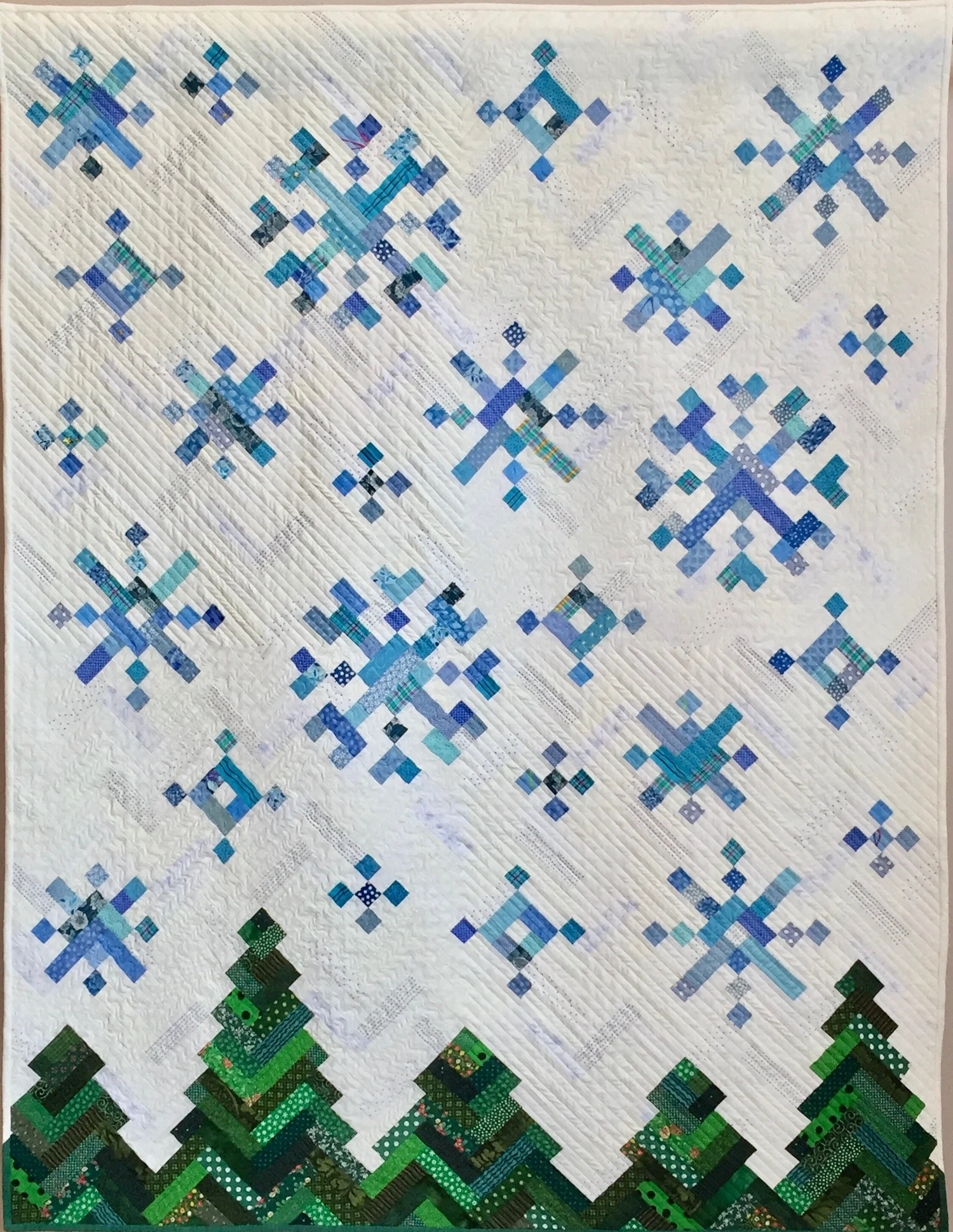 Christmas Card Series — Art Quilts by Tina Curran